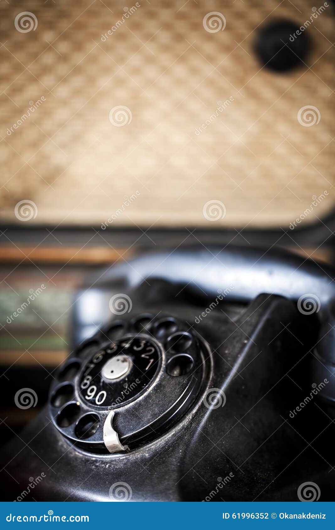 Vintage Telephone stock photo. Image of communicate, office - 61996352