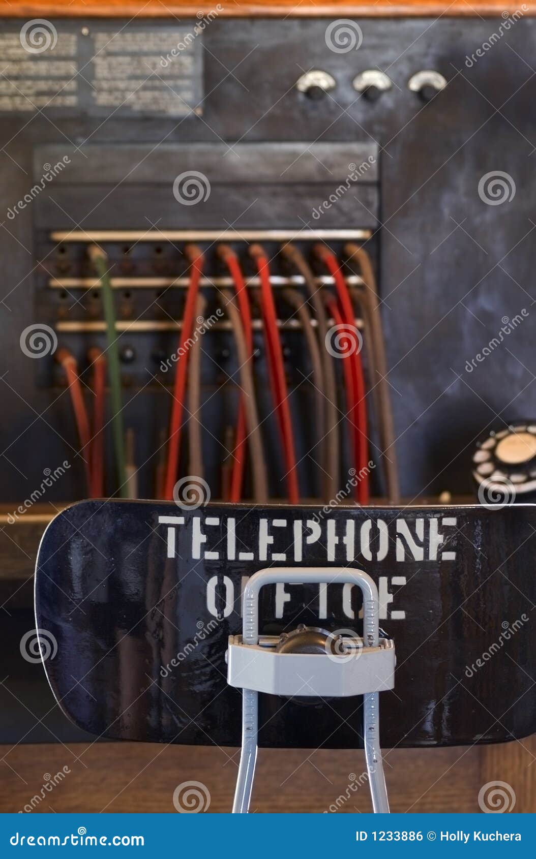 Vintage Telephone Operator S Desk Stock Photo - Image of workstation ...
