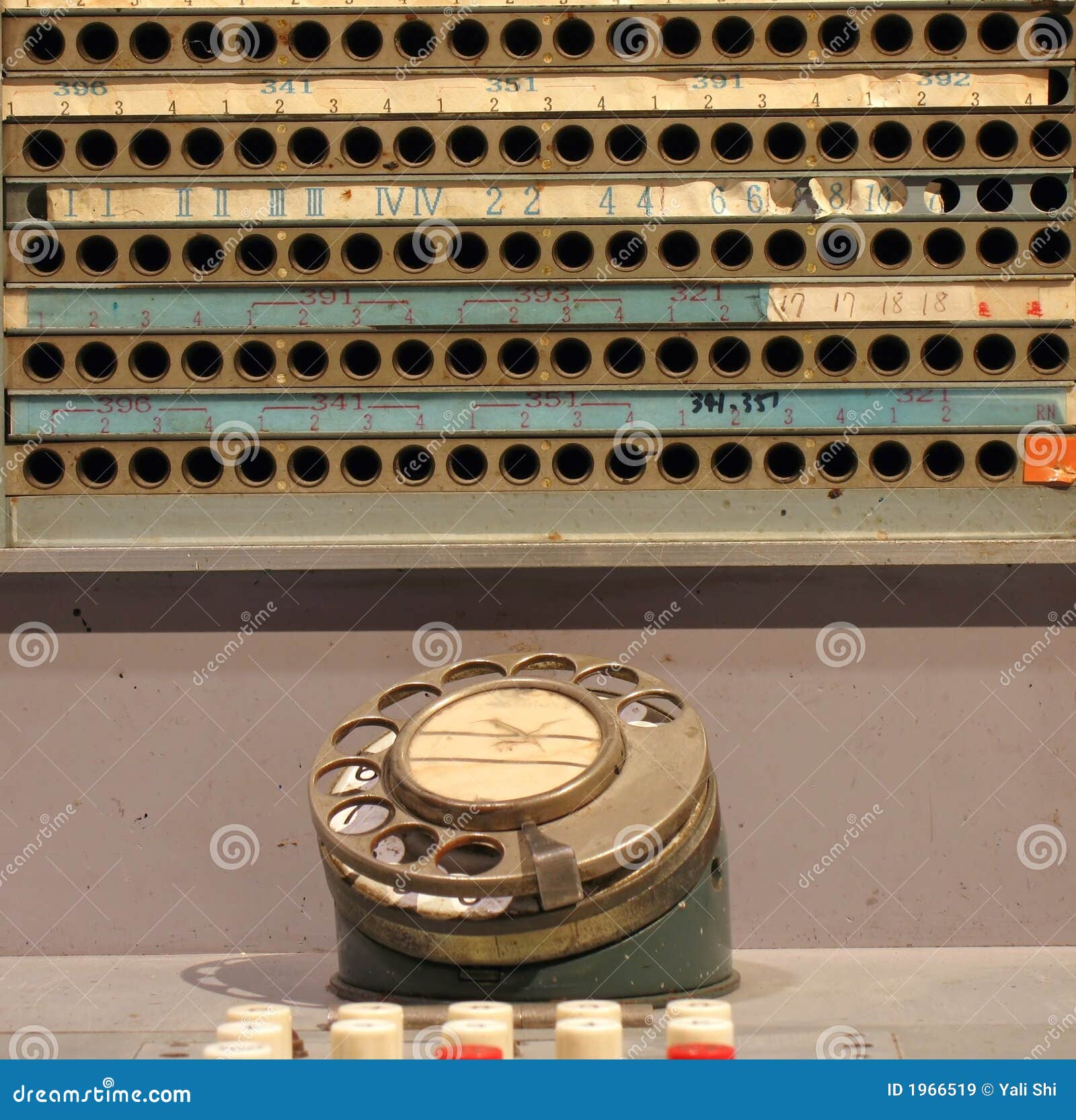 Vintage Telephone Switchboard Stock Image - Image of rotary, rear: 1966519