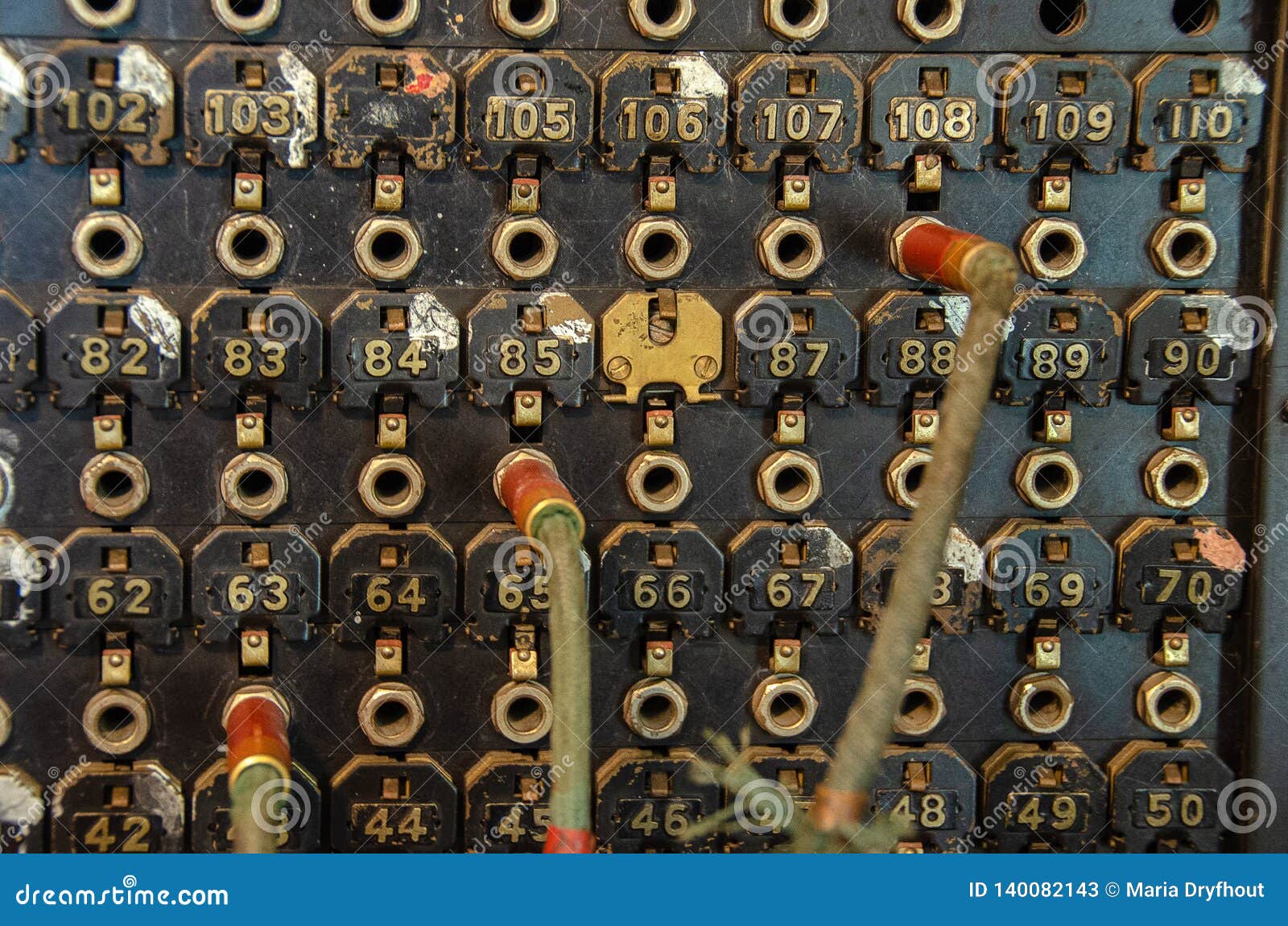 Vintage Telephone Switchboard Stock Image - Image of nostalgic, wire ...