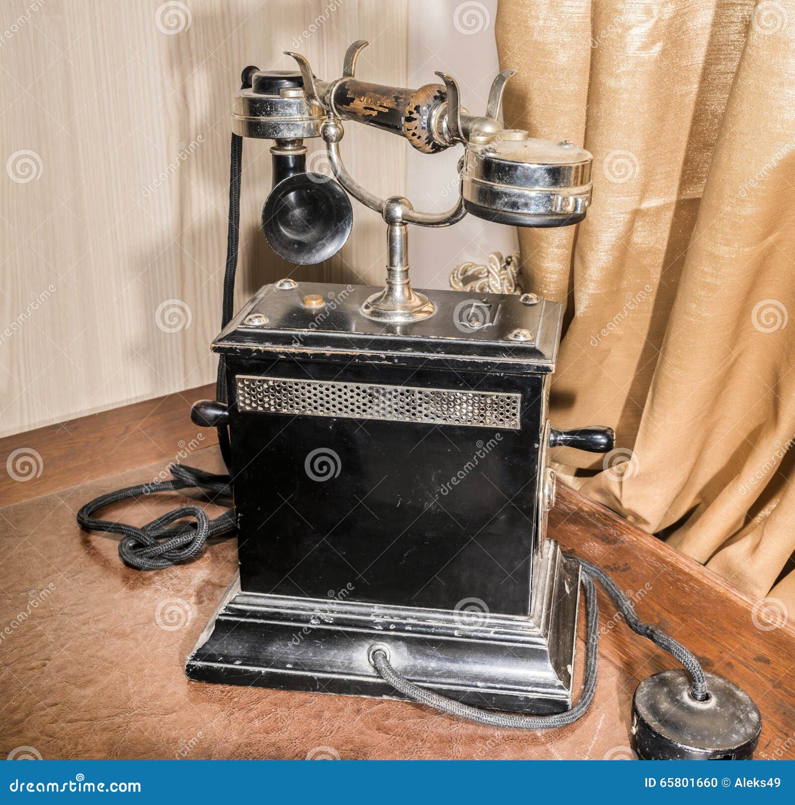 Vintage Telephone Table, 1920 Stock Photo - Image of revival ...