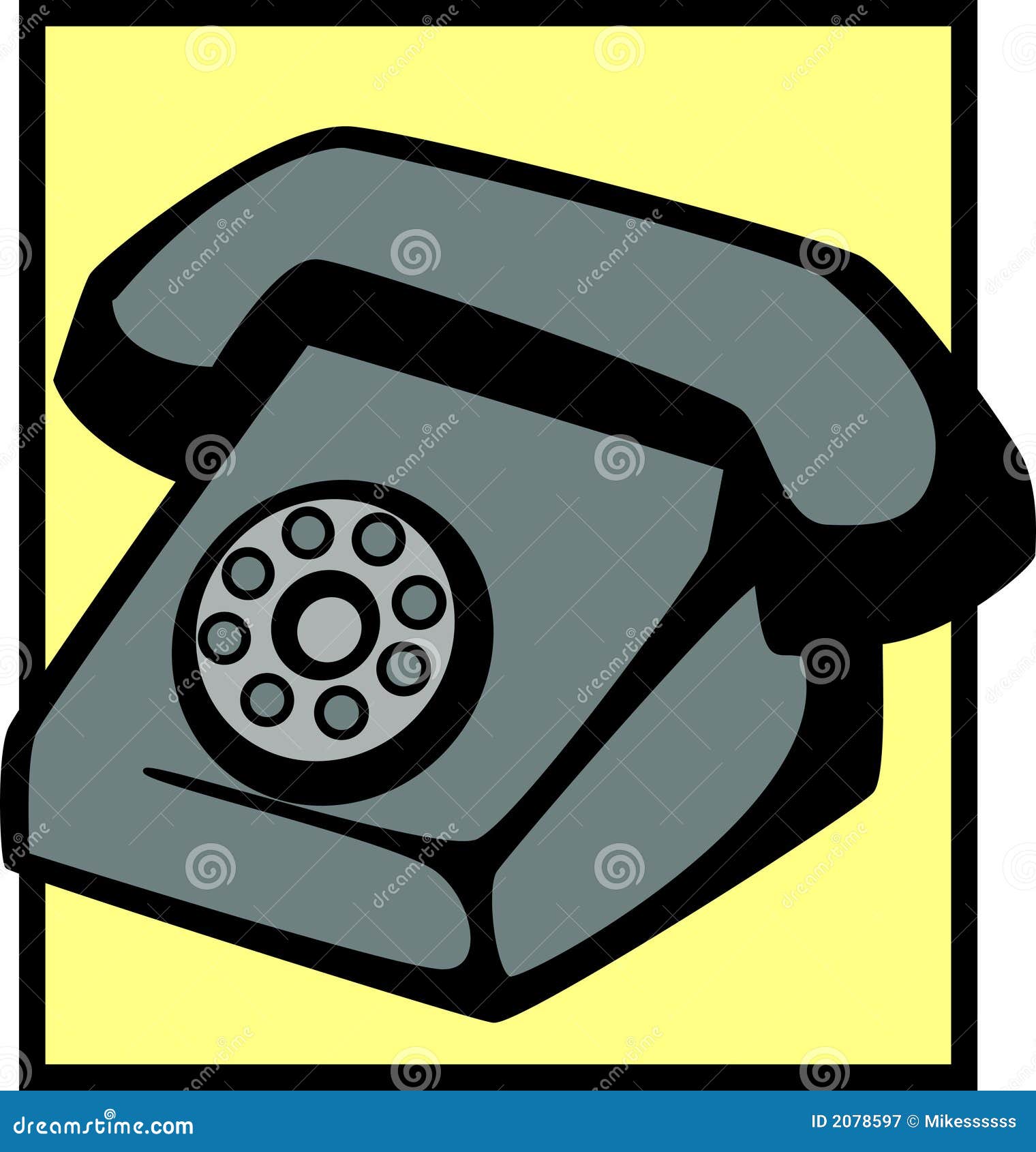 Red Vintage Telephone On Computer Keyboard. 3d Illustration Royalty ...