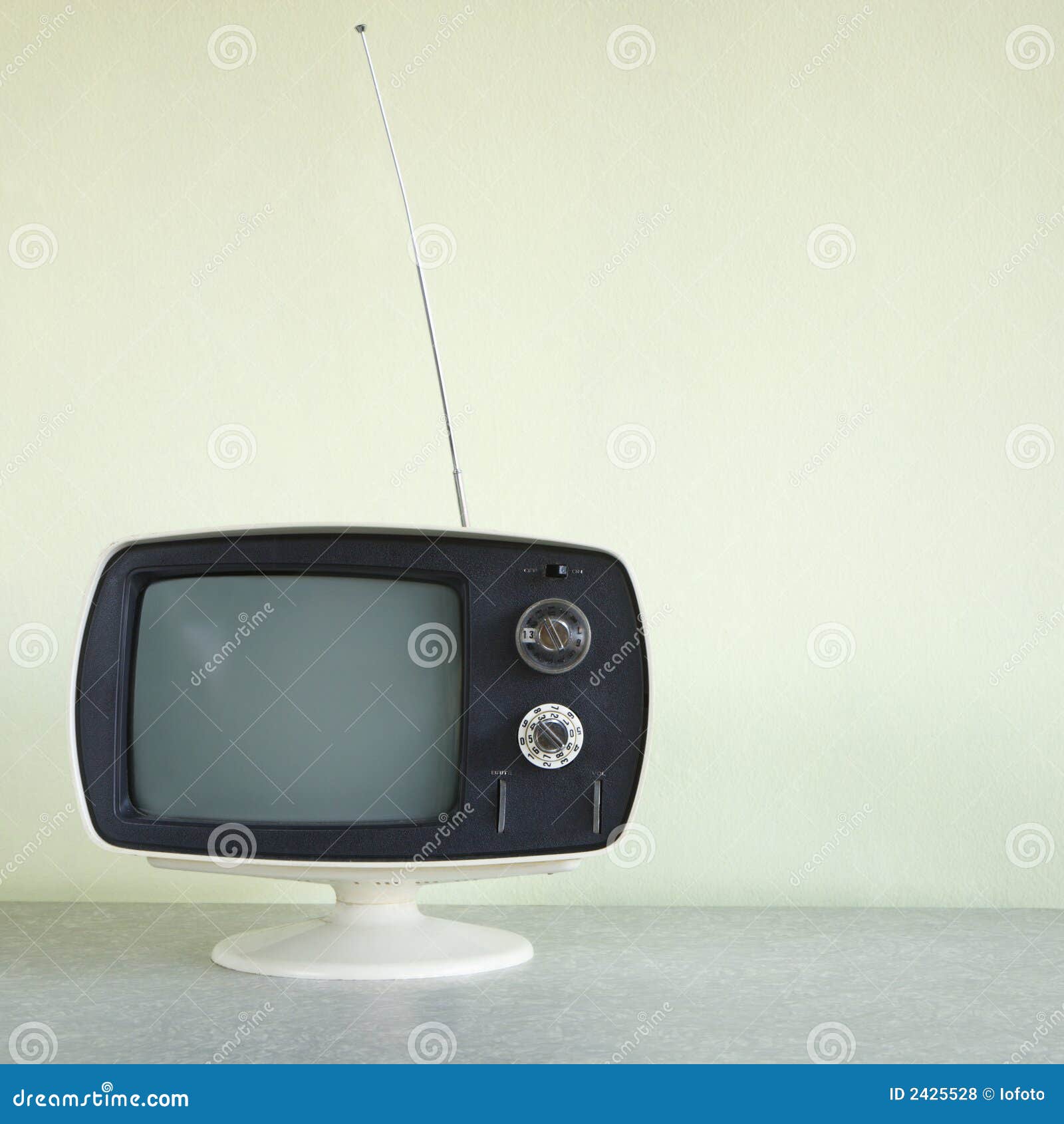 Vintage television set. stock photo. Image of technology - 2425528
