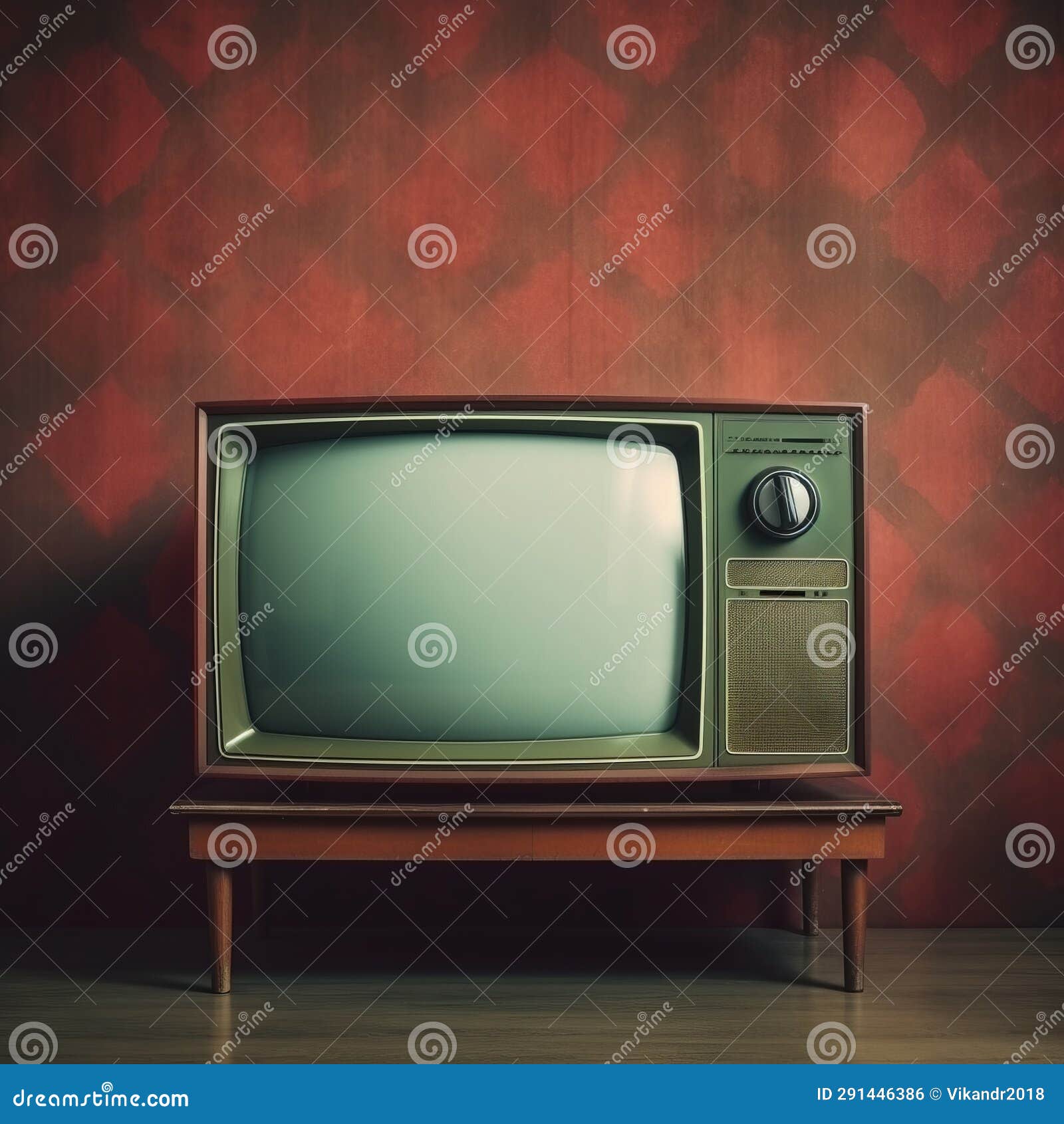 Vintage Television Static stock photo. Image of style - 291446386