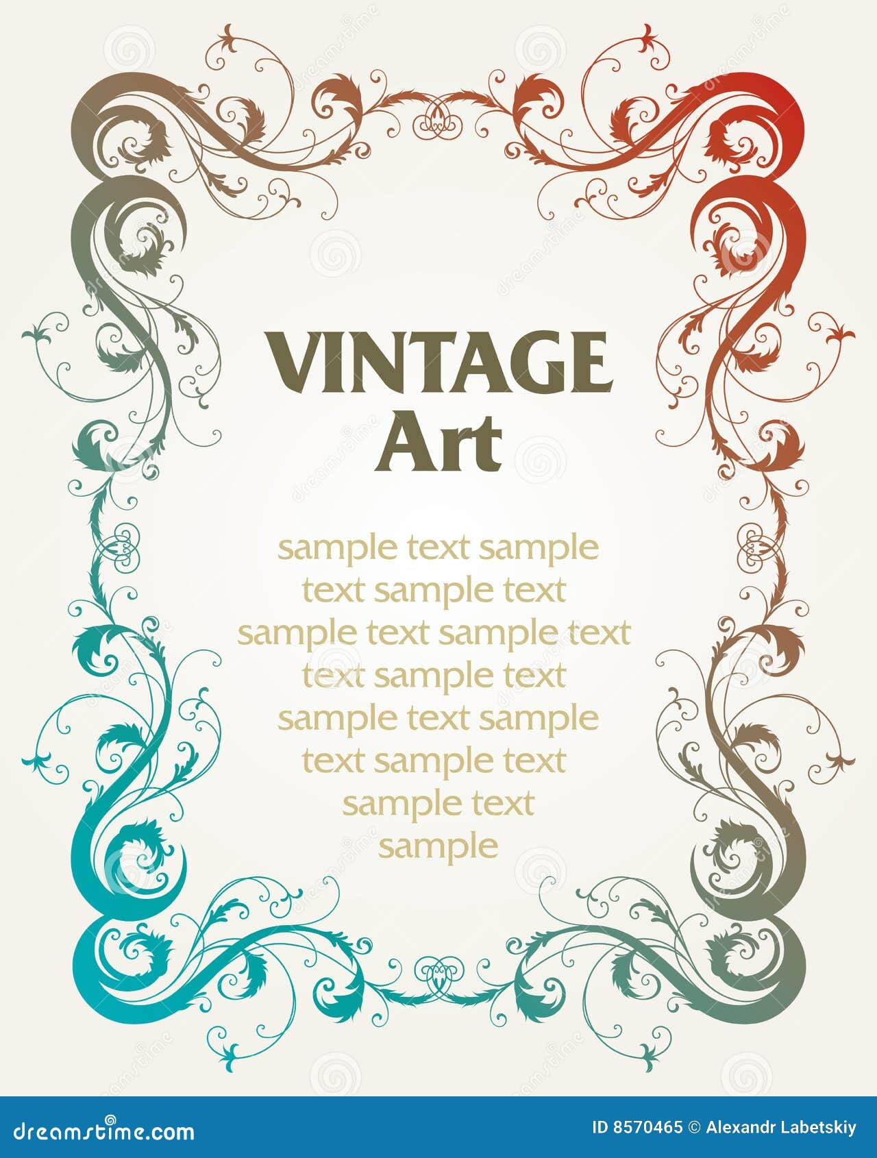 Vintage template frame stock illustration. Illustration of vignette ...