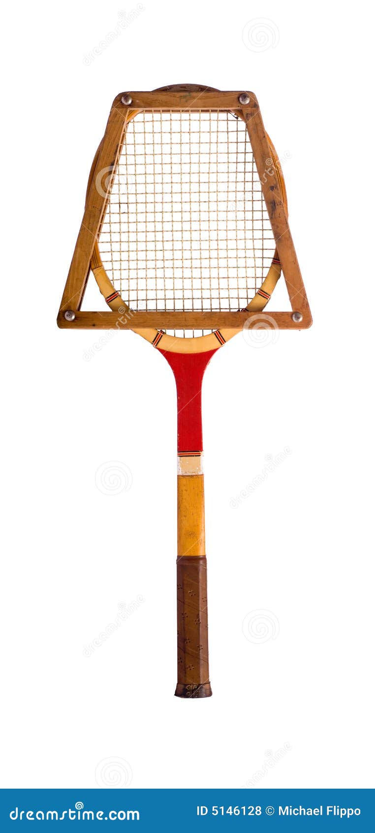 Vintage Tennis Racket stock photo. Image of wooden, white - 5146128