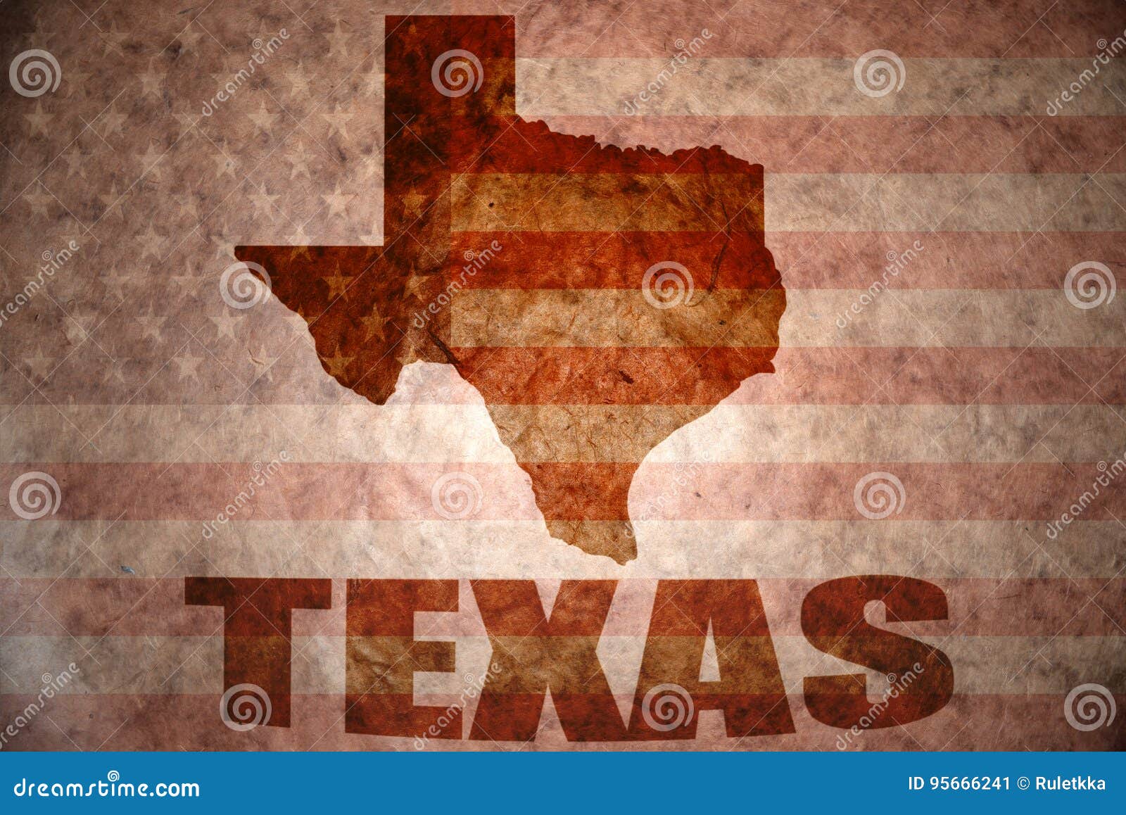 Vintage texas map stock image. Image of banner, continent - 95666241