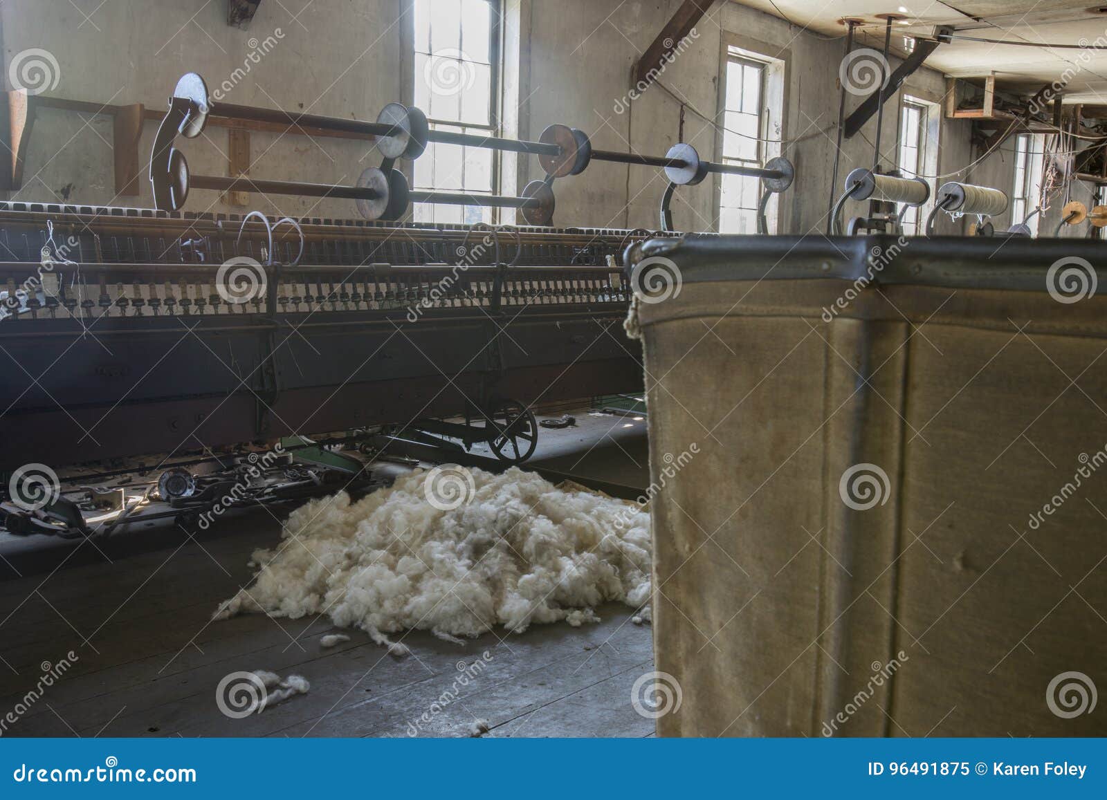 Vintage textile equipment stock image. Image of inside - 96491875