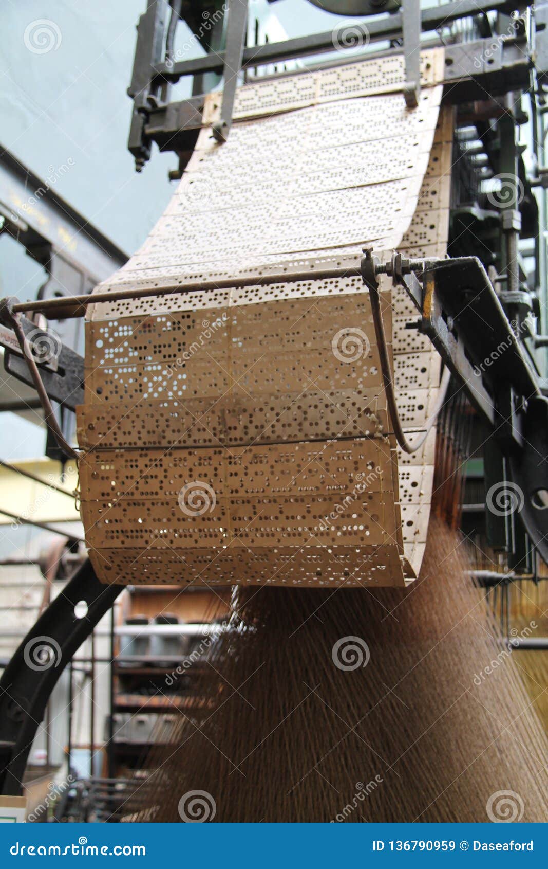 Vintage Textile Machine. stock image. Image of sewing - 136790959
