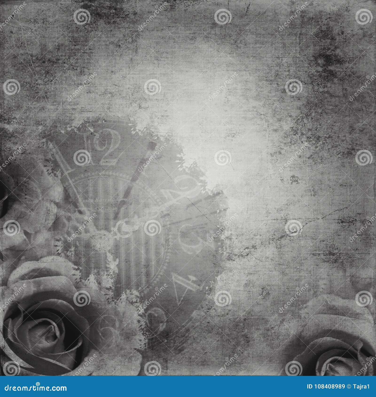 Vintage Texture Background with Watch Time Stock Illustration ...