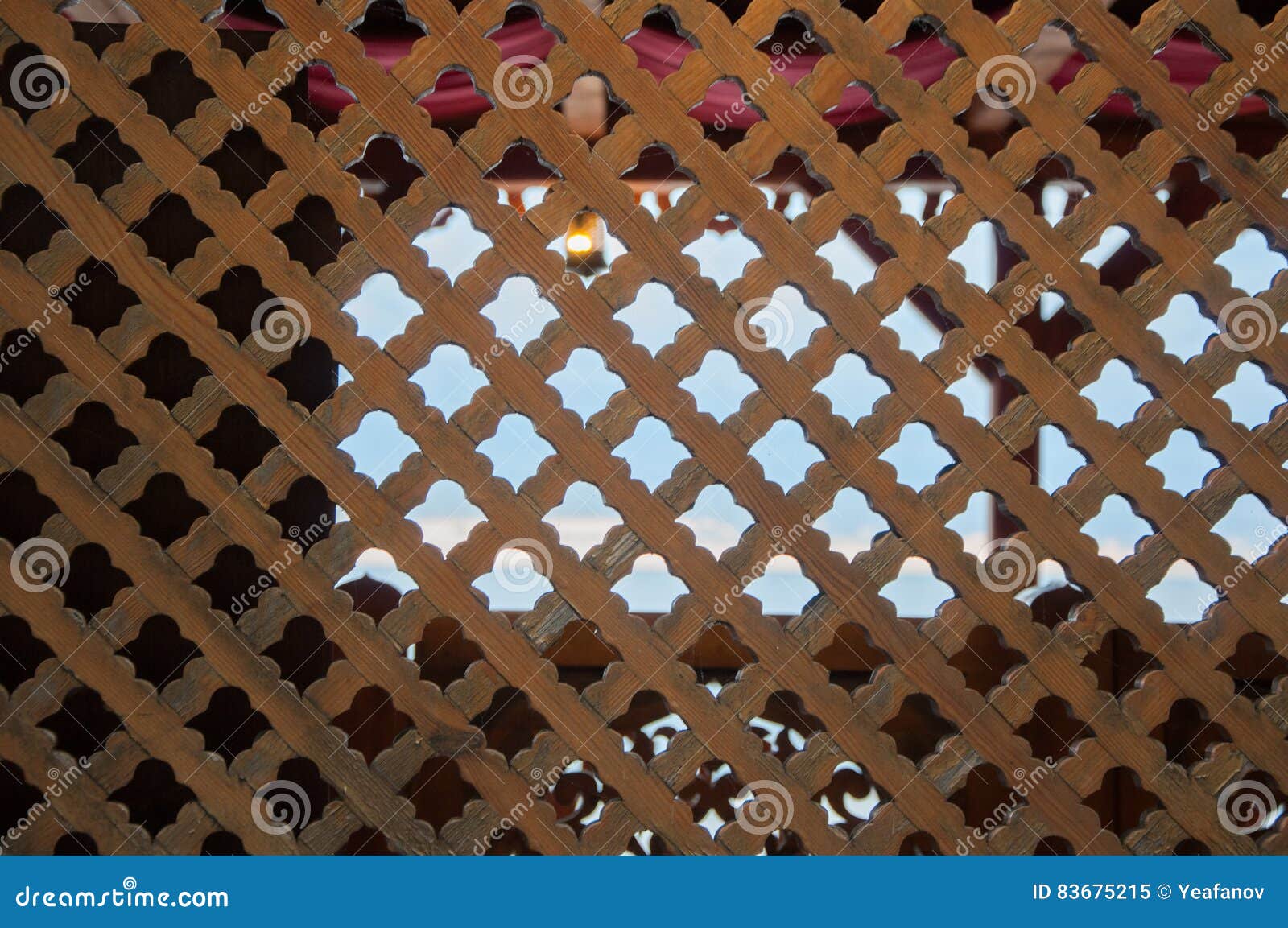 Vintage Texture of Fence in Arabic Style Stock Image - Image of ...