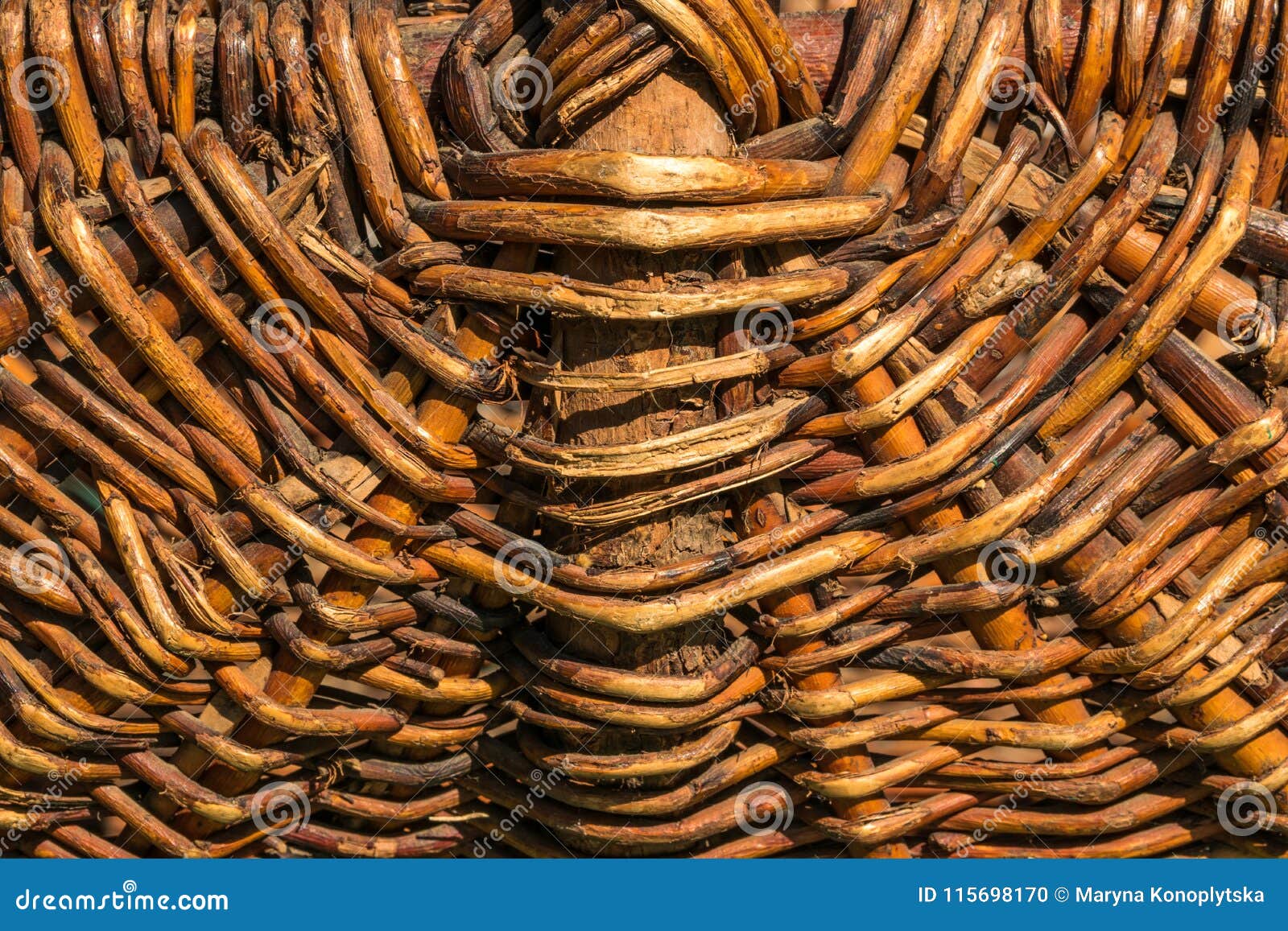 Decorative Background of Wicker Branches of Willow Stock Photo - Image ...