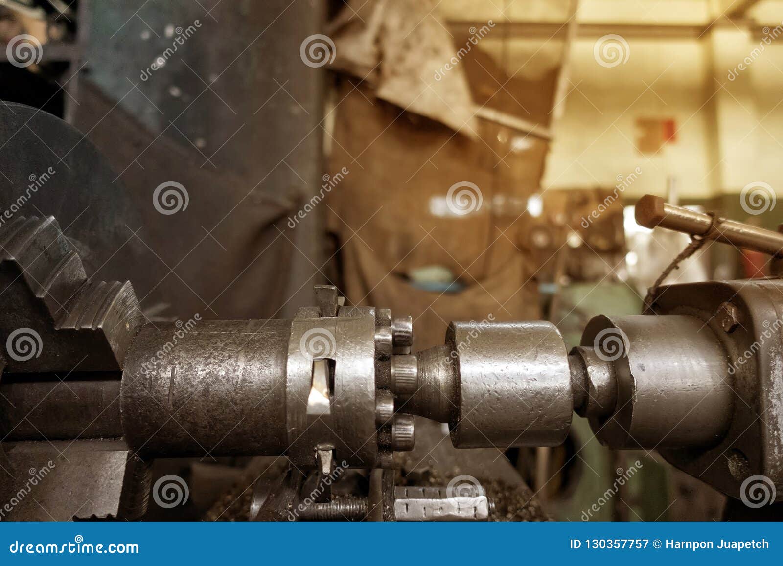 Vintage Thread Milling Machine Stock Image - Image of drilling ...