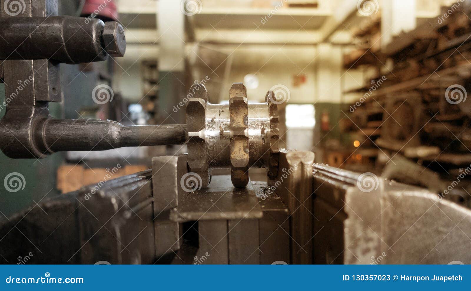 Vintage Thread Milling Machine Stock Image - Image of mill, drilling ...