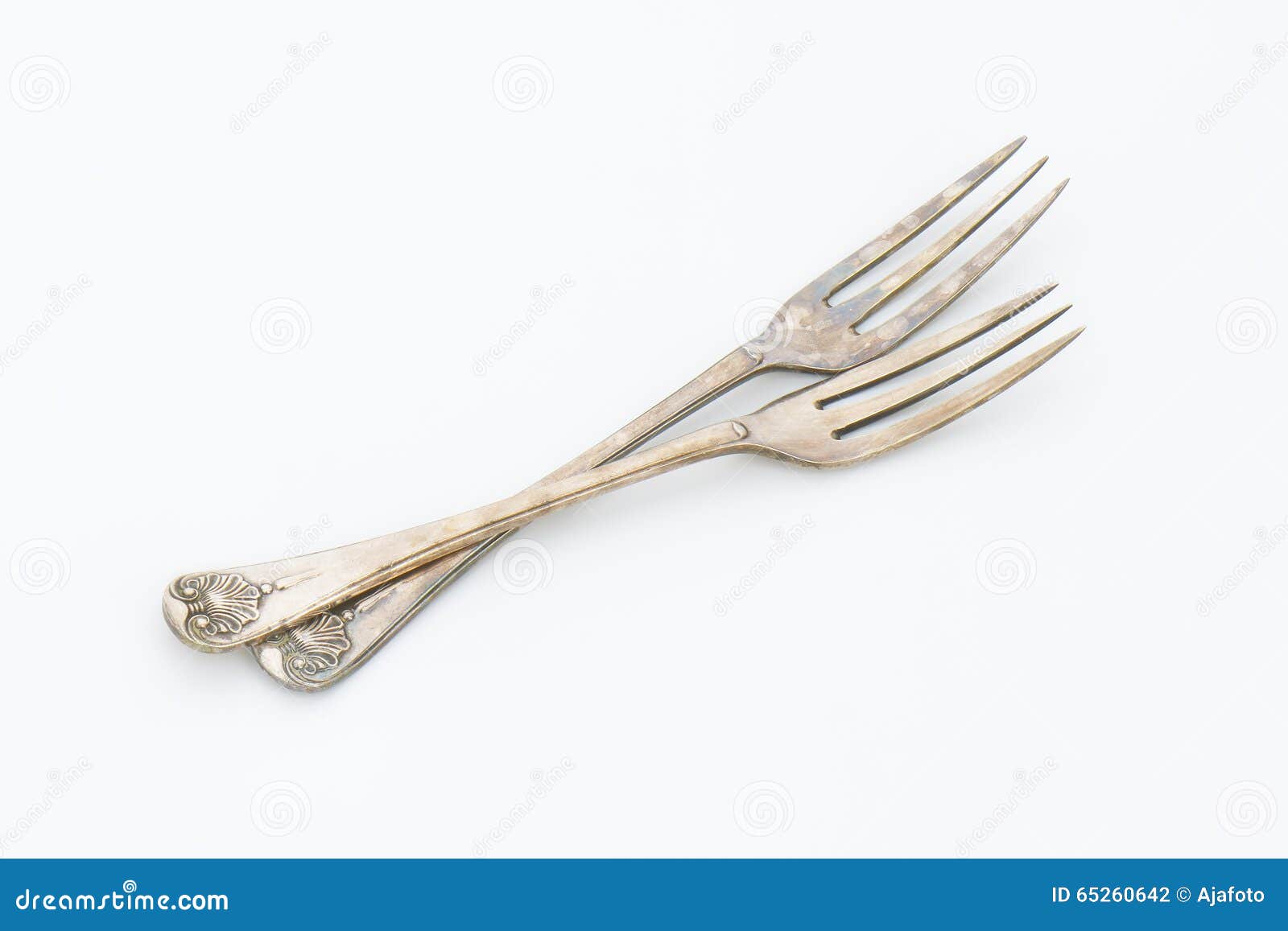 Vintage three-tine forks stock photo. Image of metal - 65260642