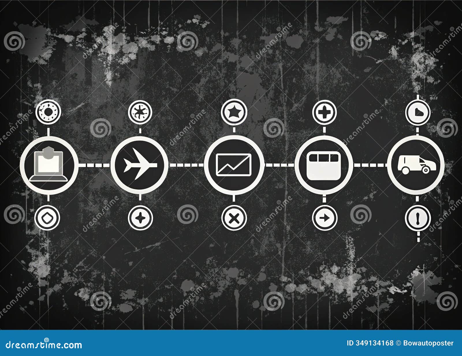 A Vintage Timeline Template Distressed Elegance for Your Next Project ...