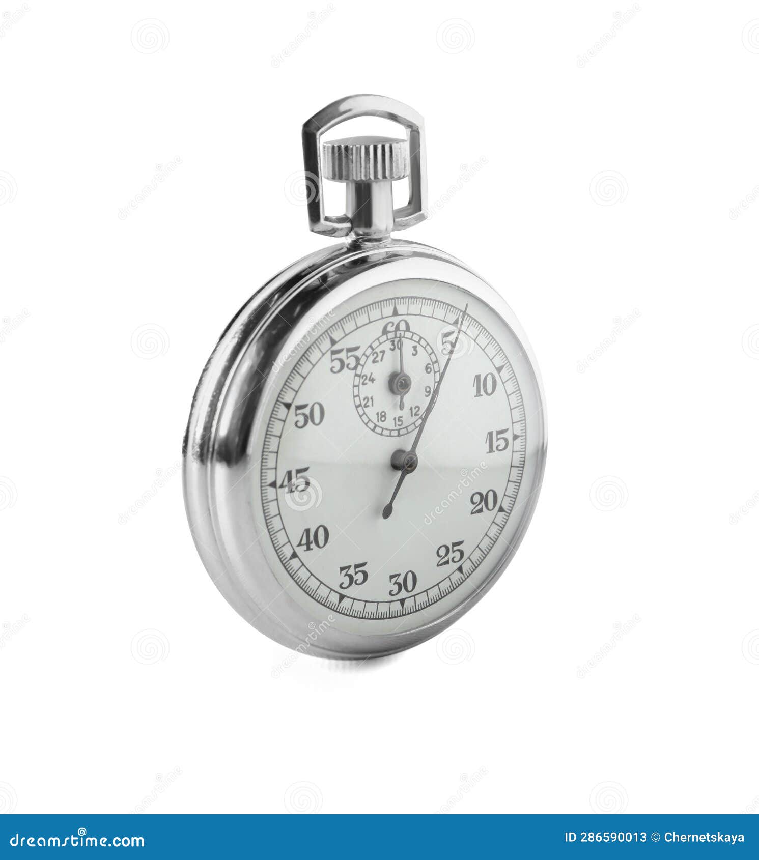 Vintage Timer Isolated on White. Measuring Tool Stock Image - Image of ...