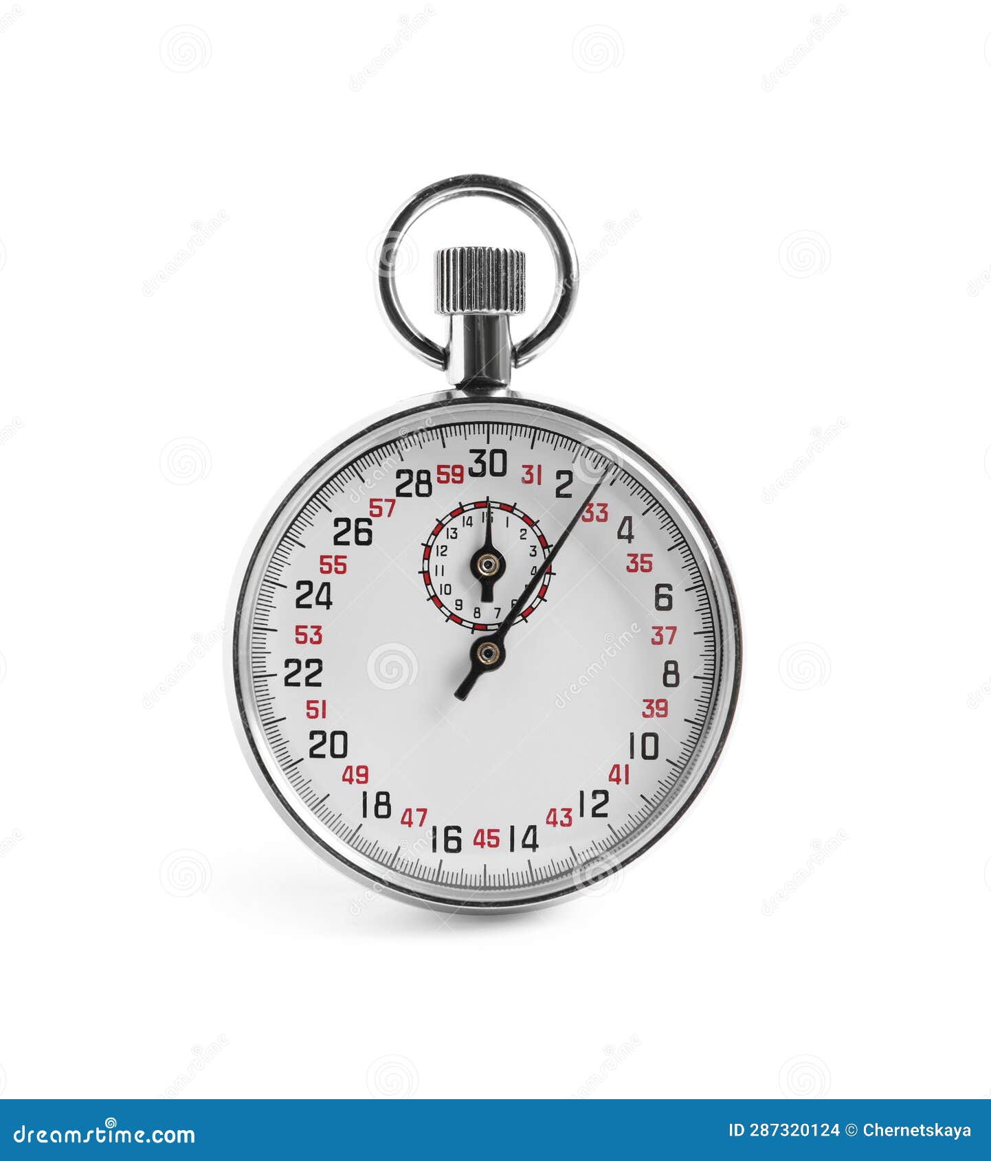 Vintage Timer Isolated on White. Measuring Tool Stock Photo - Image of ...