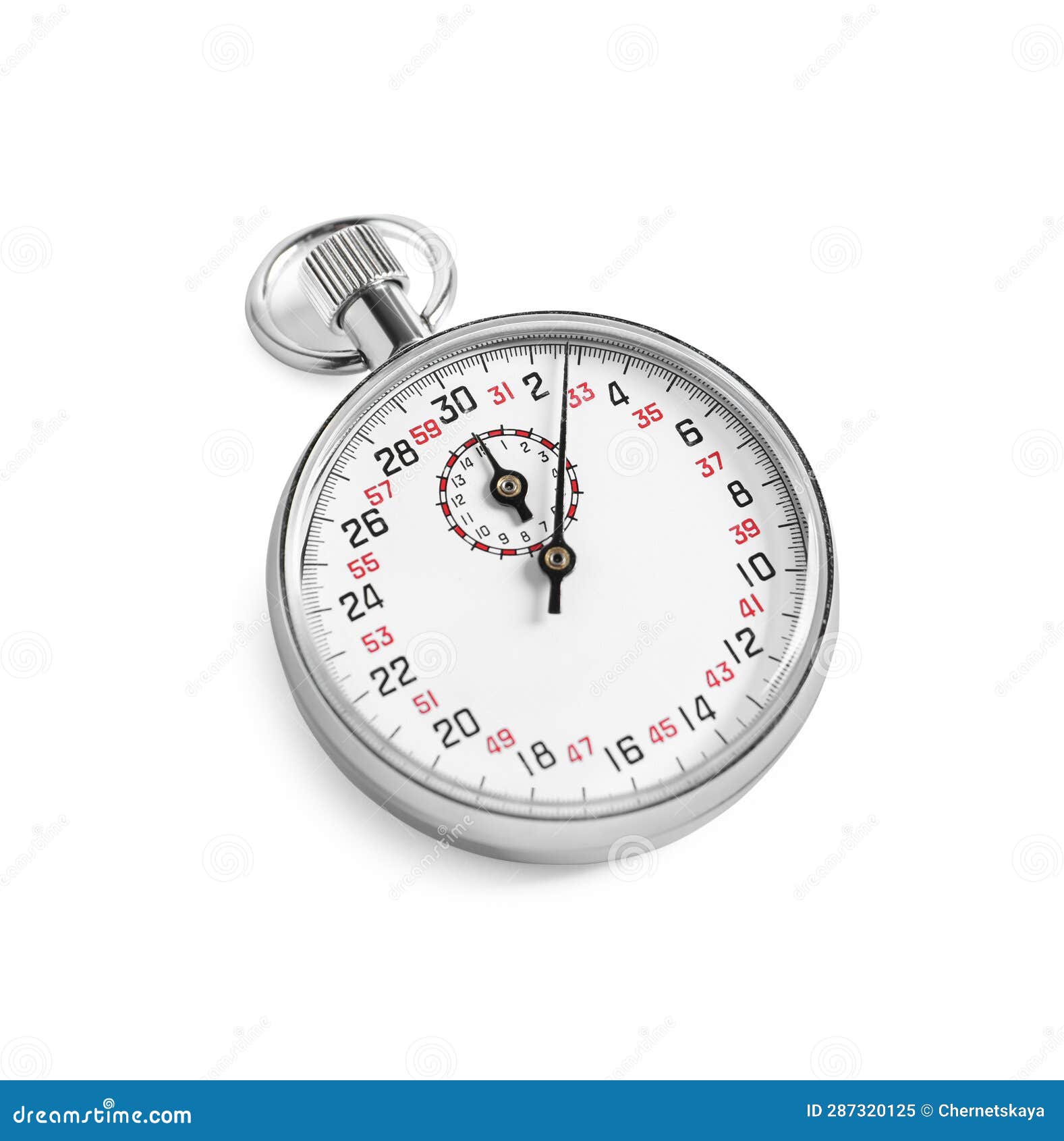 Vintage Timer Isolated on White. Measuring Tool Stock Image - Image of ...