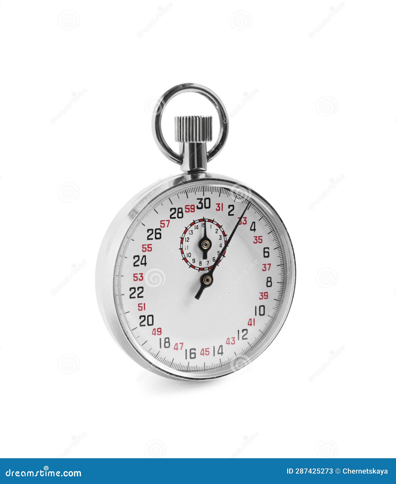 Vintage Timer Isolated on White. Measuring Tool Stock Image - Image of ...