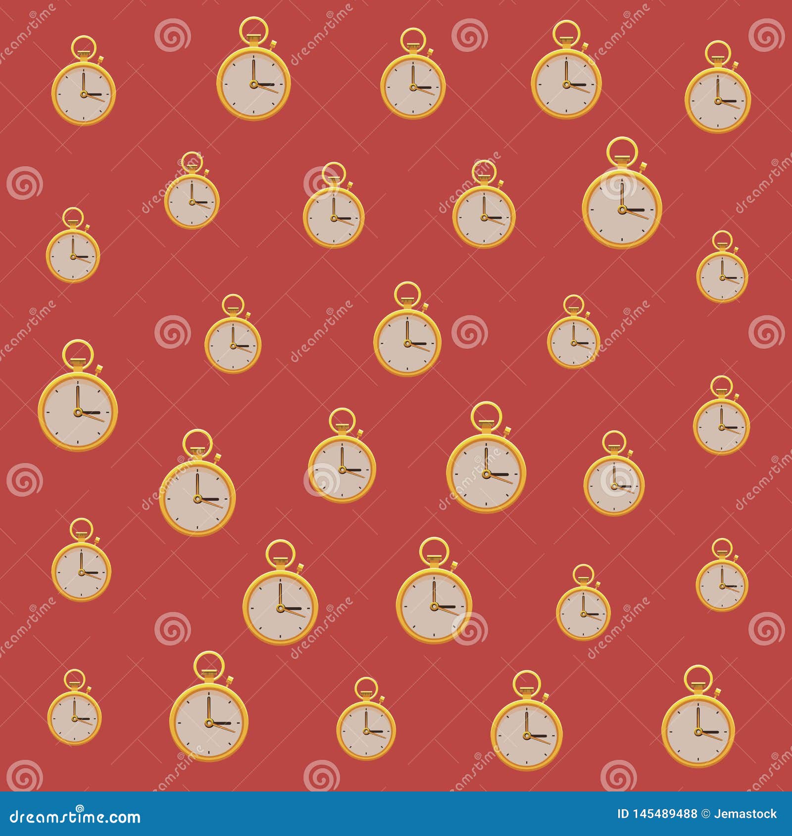 Vintage Timer Pattern Background Stock Vector - Illustration of ...