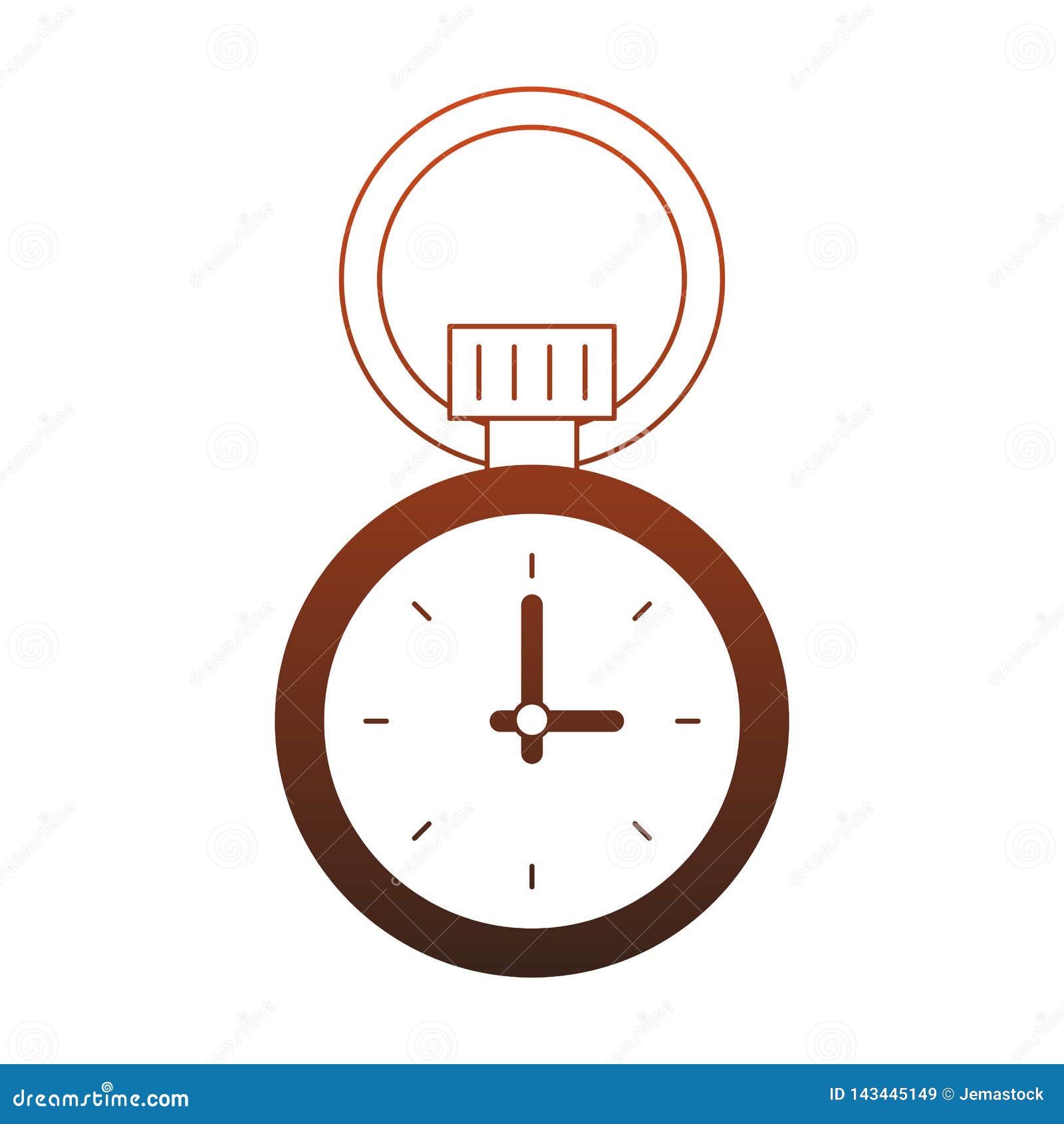 Vintage Timer Symbol Red Lines Stock Vector - Illustration of clock ...