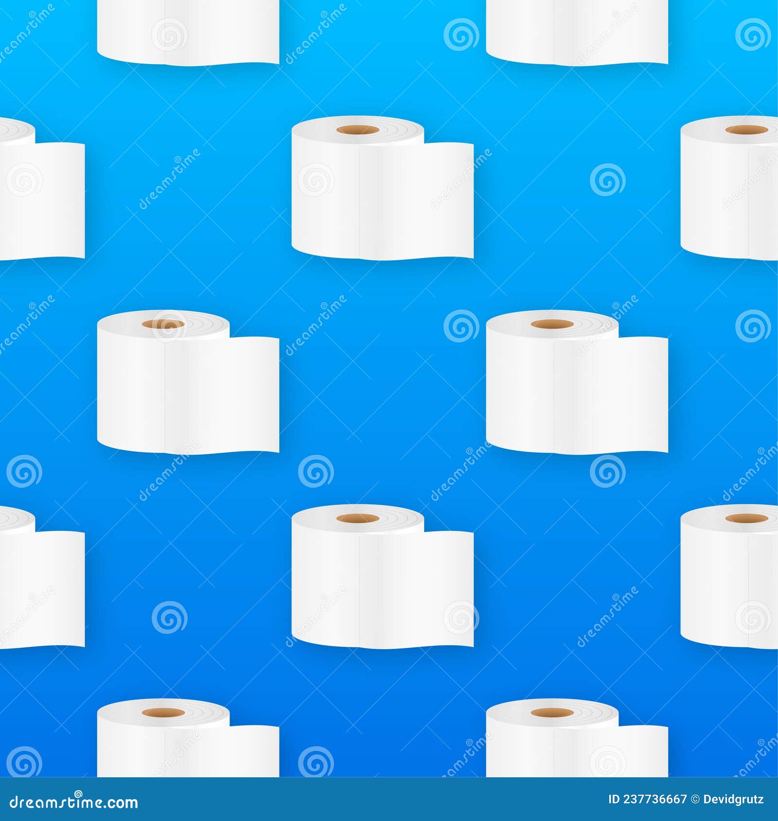 Vintage Toilet Paper Pattern. Flat Pattern. Vector Pattern. Stock ...