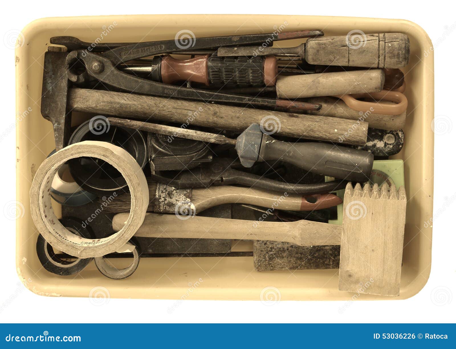 Vintage tool box stock photo. Image of tools, toolbox - 53036226