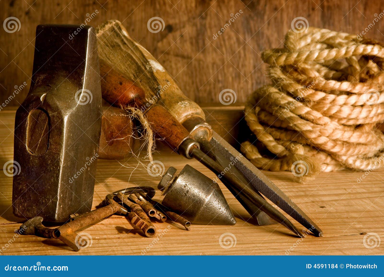 Vintage tools stock photo. Image of grunge, antique, construction - 4591184