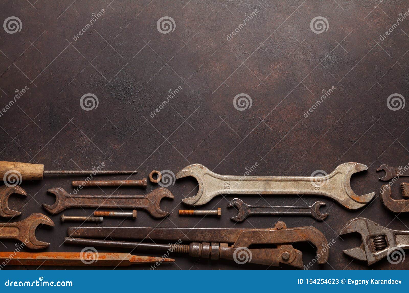 Vintage tools stock image. Image of background, instrument - 164254623