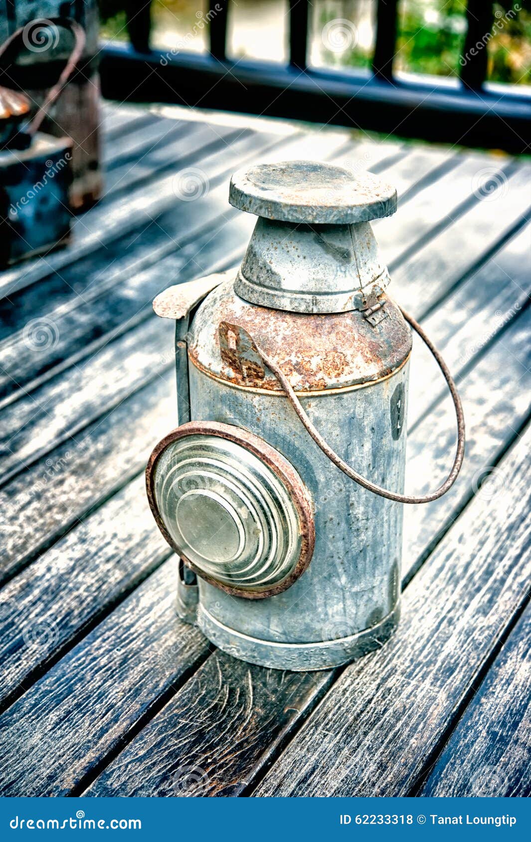 Vintage Torch On Old Wood Floor Texture Royalty-Free Stock Image ...