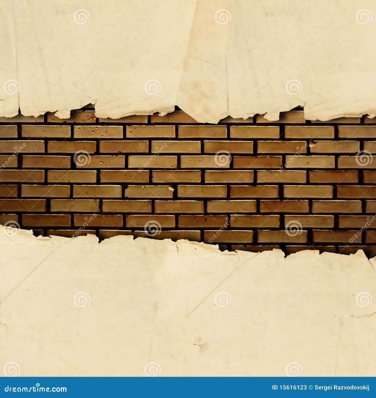 Vintage torn paper stock image. Image of retro, hole - 15616123