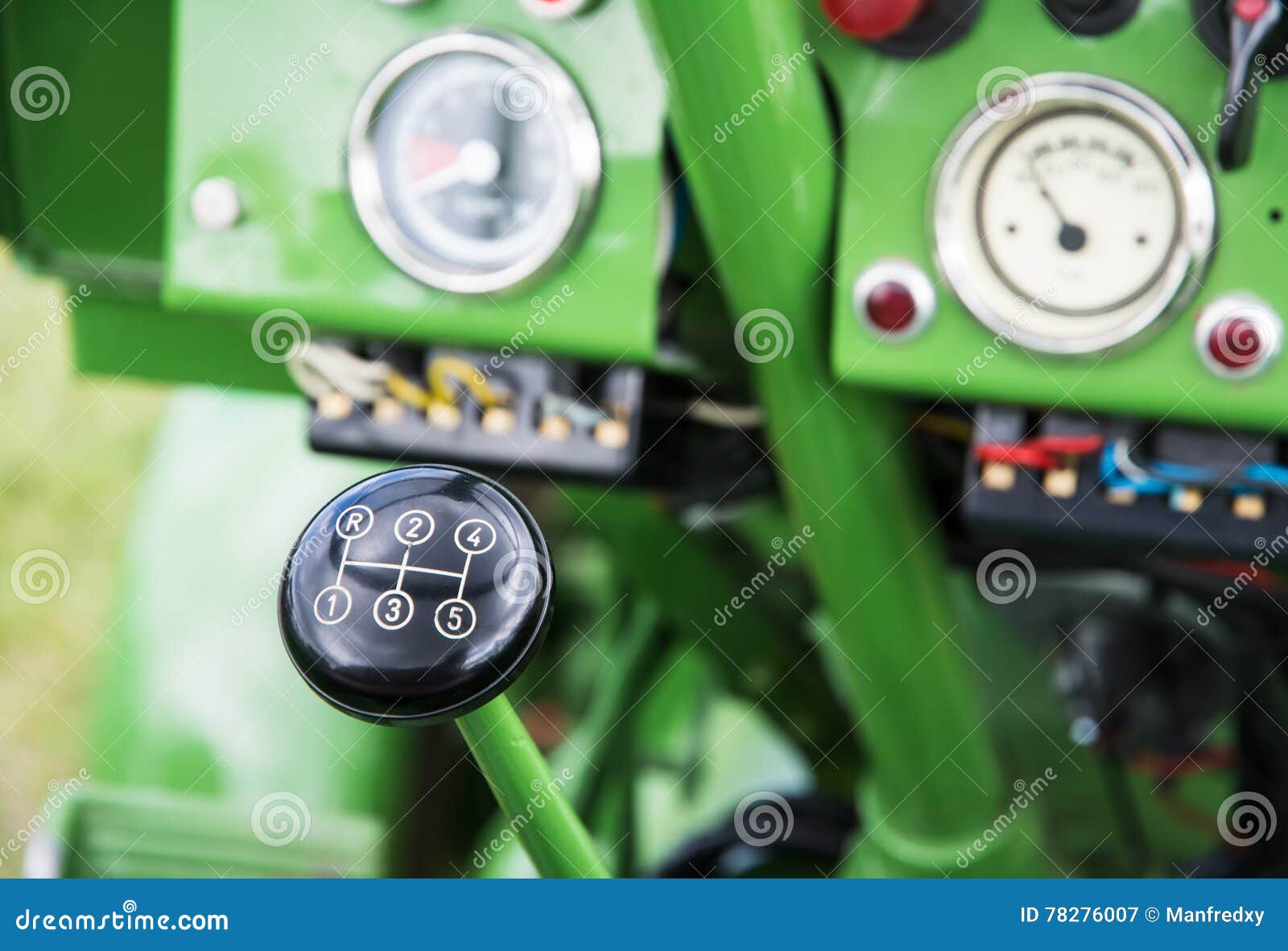 Vintage tractor gear stick stock image. Image of selecctor - 78276007