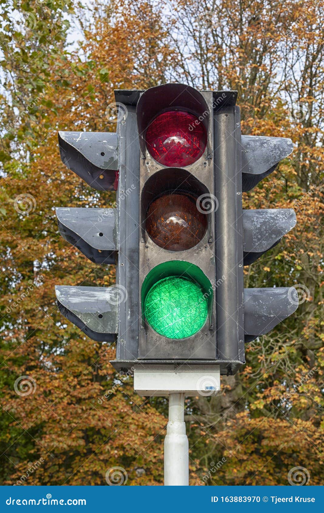 Vintage Traffic Light Sign Royalty-Free Stock Photography ...