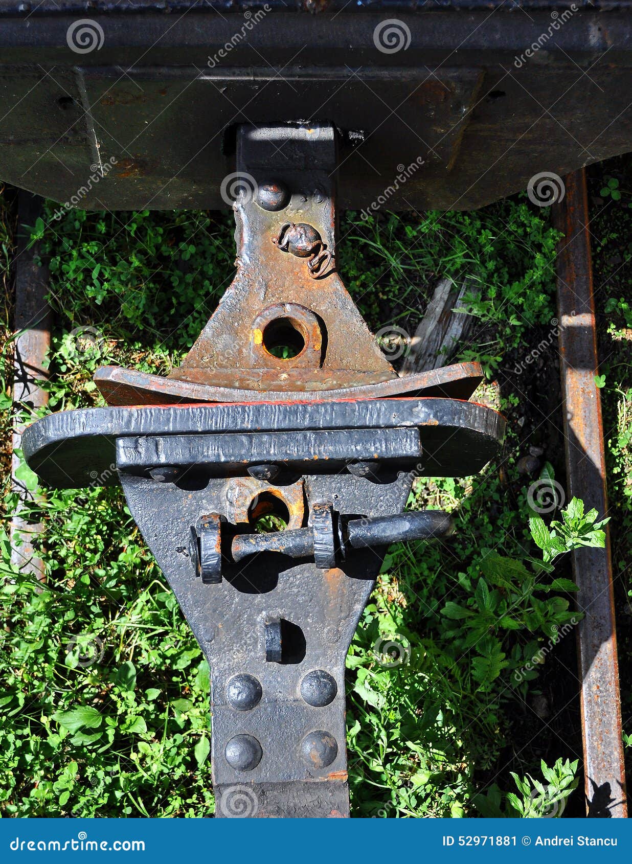 Vintage train buffer stock image. Image of fabrication - 52971881