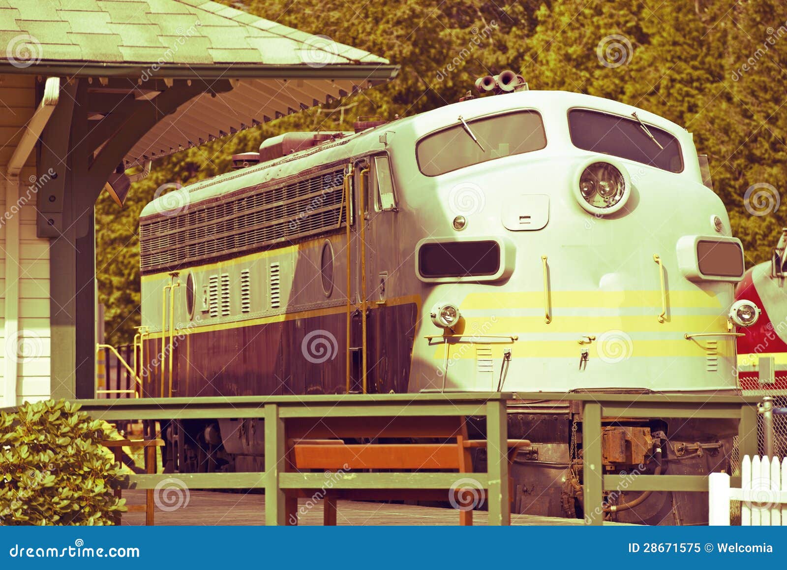 Vintage Train Engine stock image. Image of passengers - 28671575