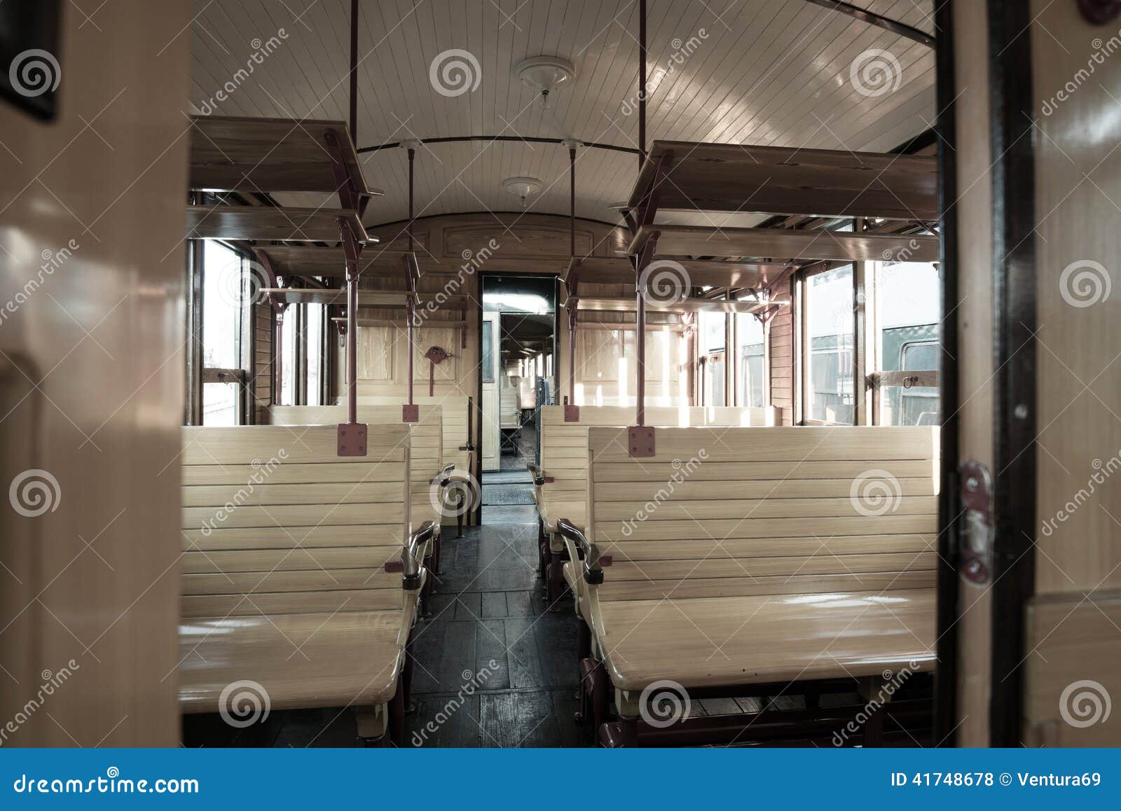 Vintage train interior editorial stock photo. Image of historical ...
