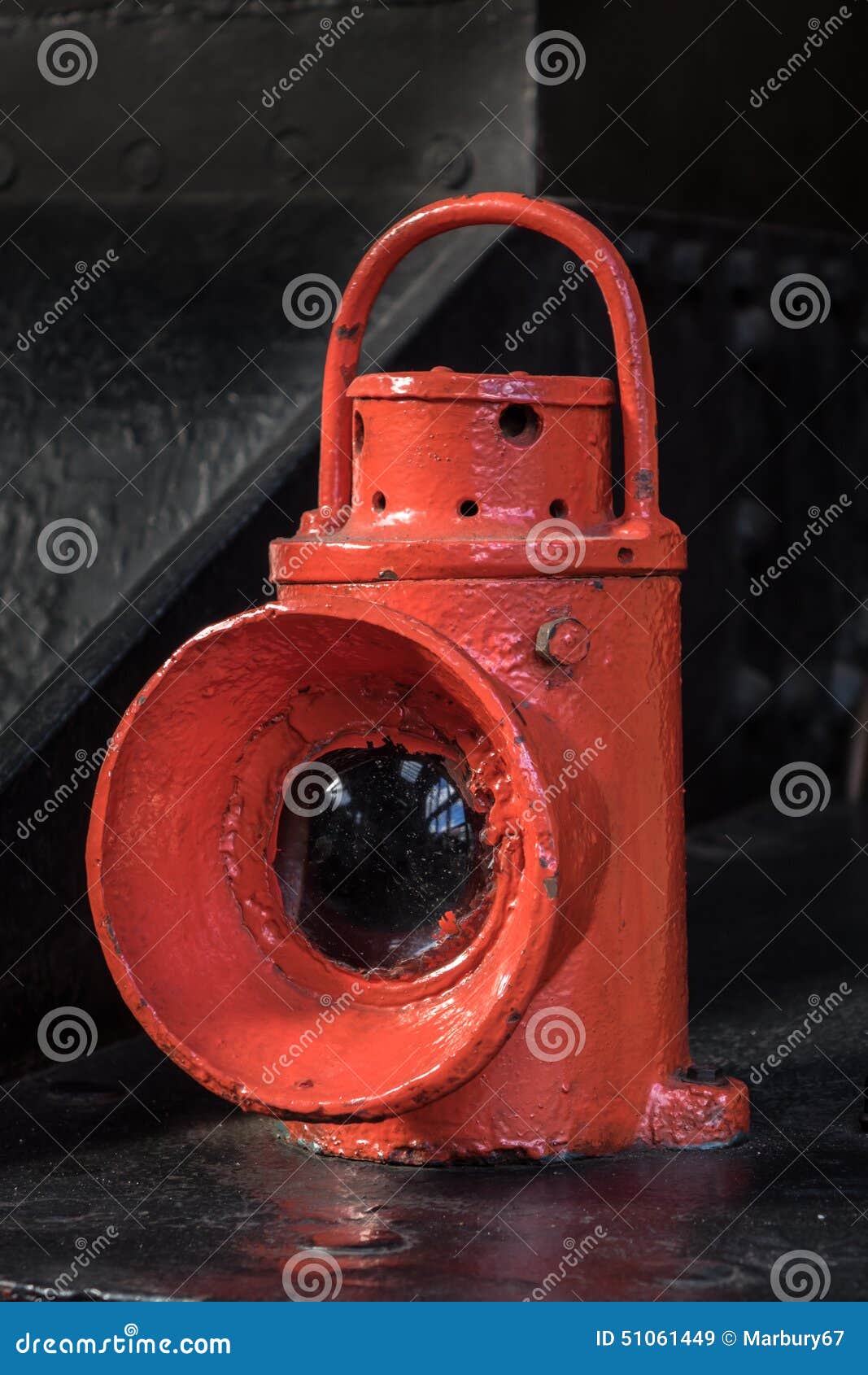 Vintage Train Lamp stock image. Image of metal, object - 51061449