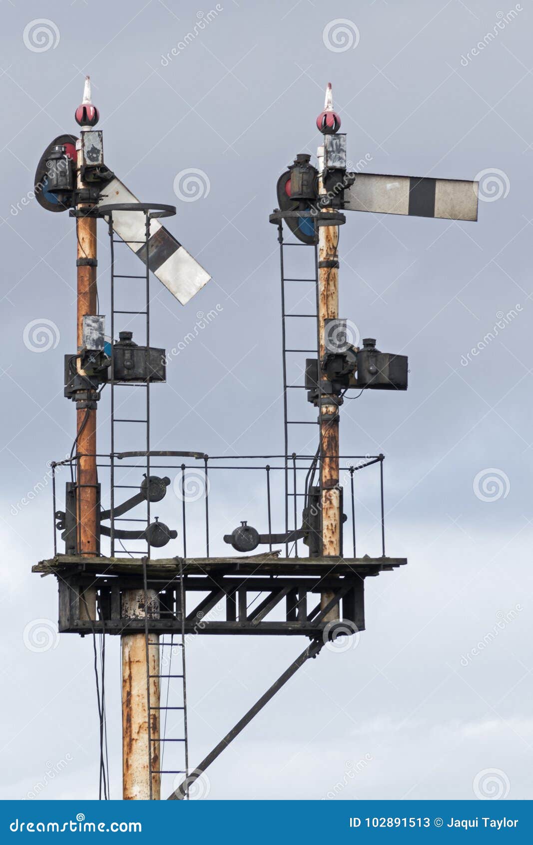 A vintage train signal stock image. Image of transport - 102891513