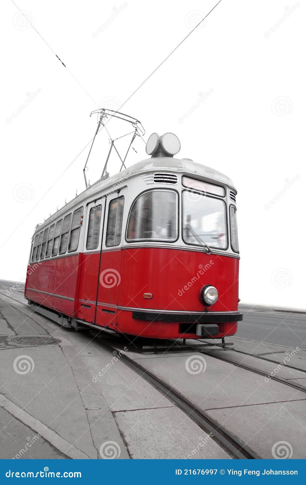 Vintage tram stock image. Image of vehicle, europe, vienna - 21676997