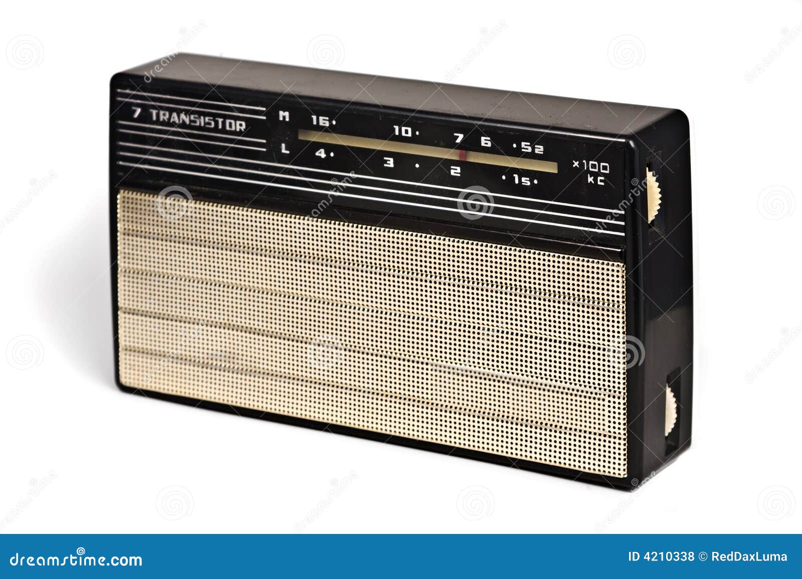 Vintage Transistor Radio Recevier Stock Photo - Image of music, news ...