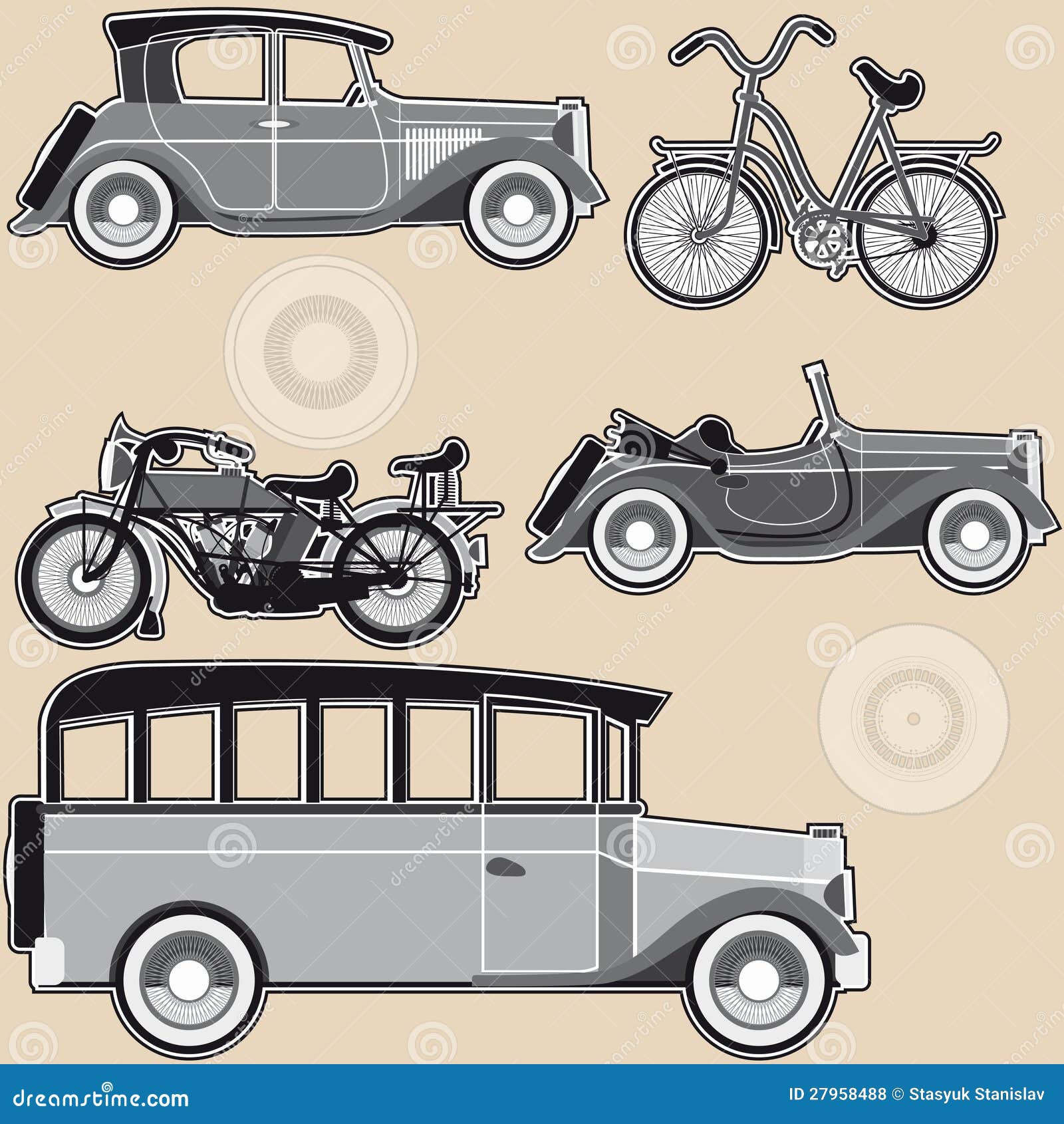 Vintage transport stock vector. Illustration of history - 27958488
