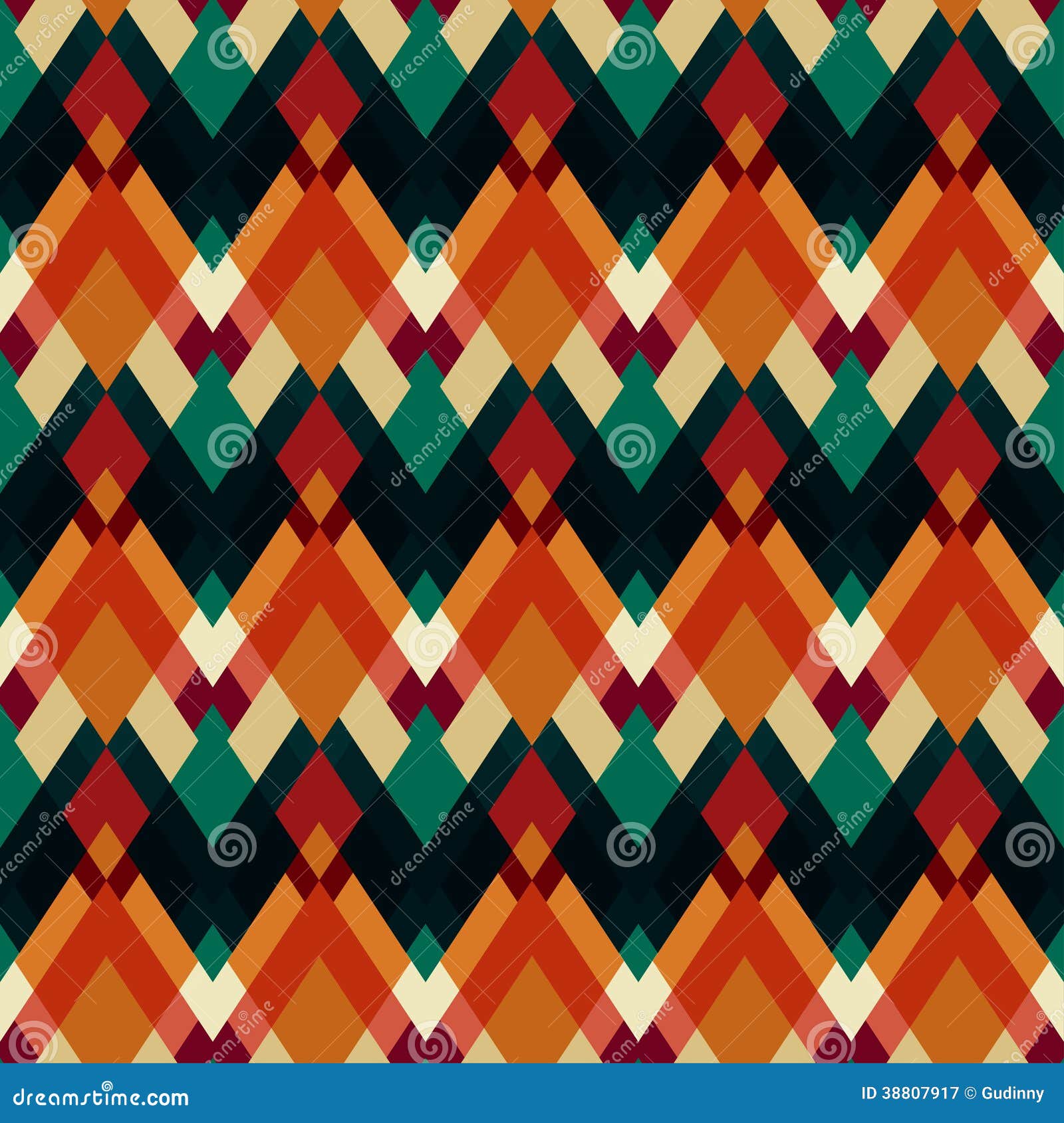 Vintage Triangle Seamless Texture Cartoon Vector | CartoonDealer.com ...