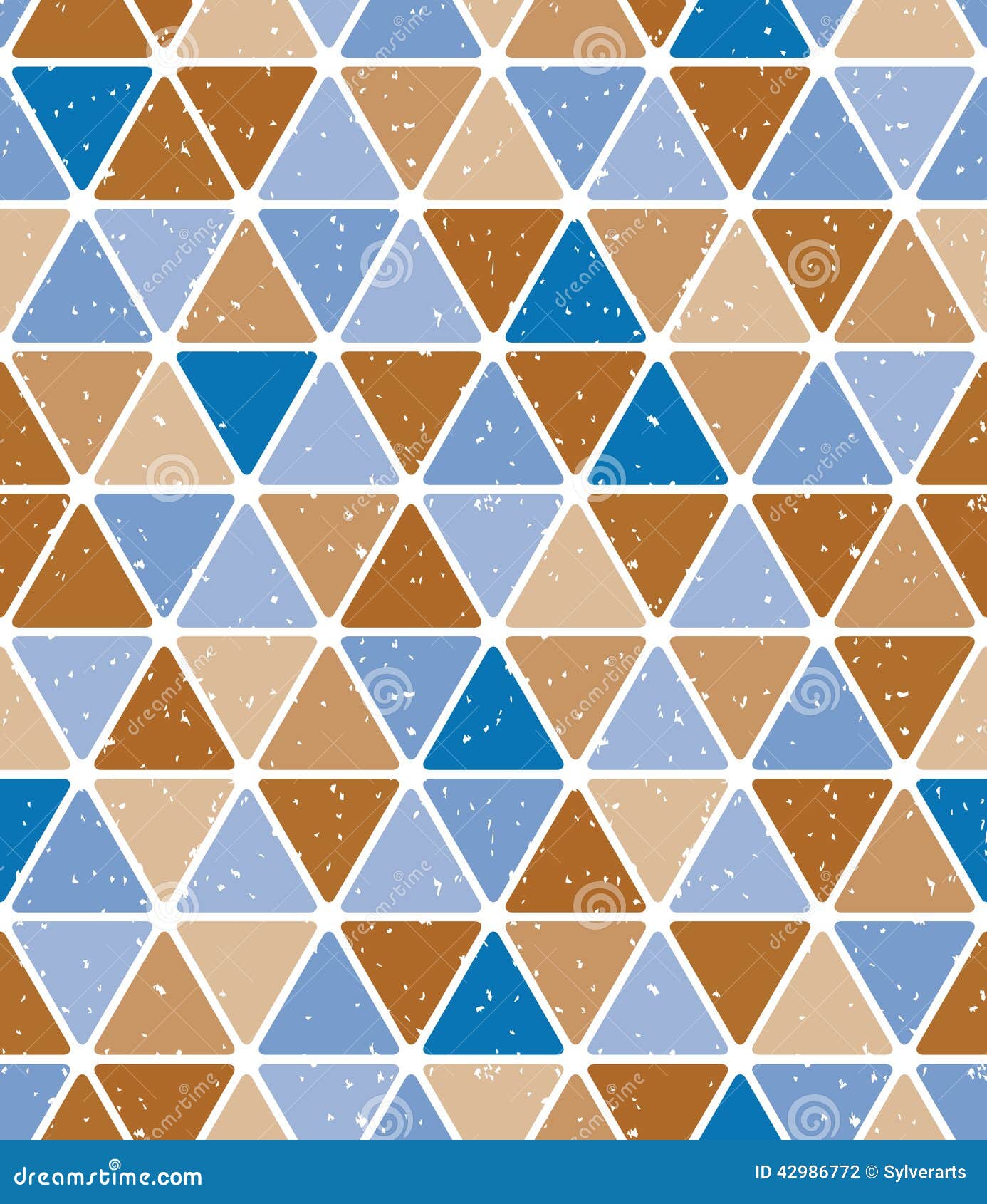 Vintage Triangle Tiles Seamless Pattern. Stock Vector - Illustration of ...