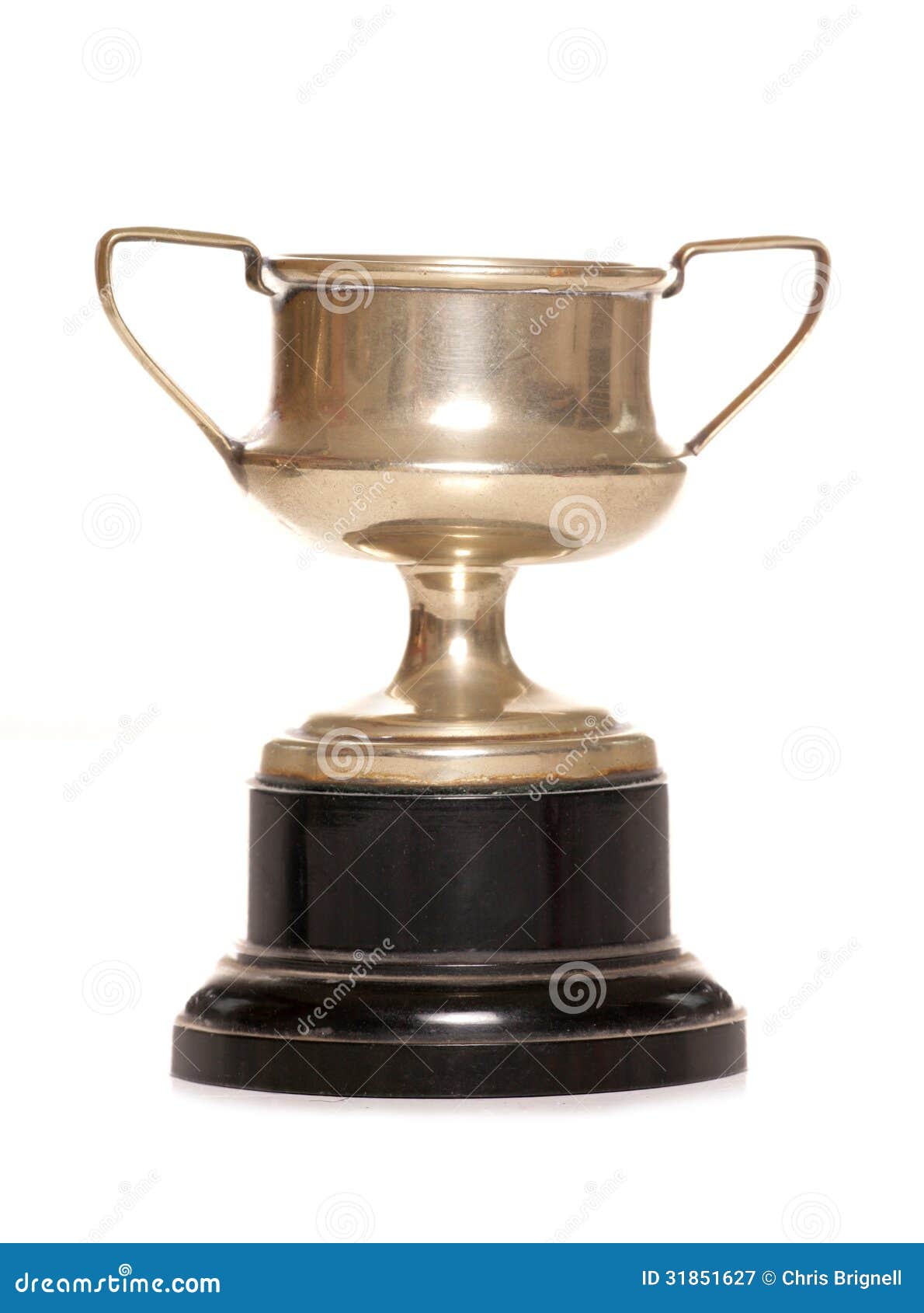Vintage trophy stock image. Image of worn, silver, trophy - 31851627