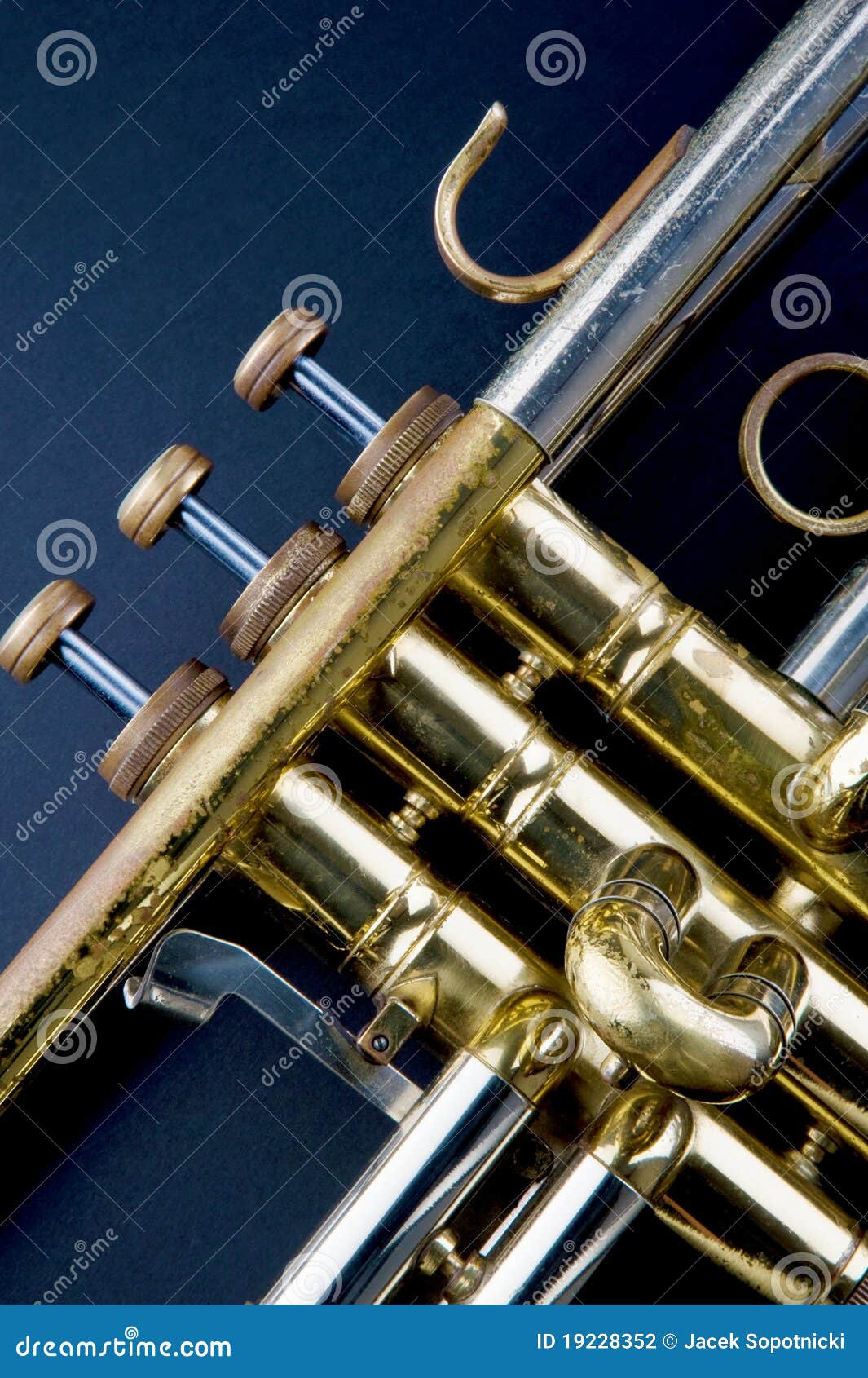 Vintage Trumpet stock photo. Image of music, melody, brass - 19228352