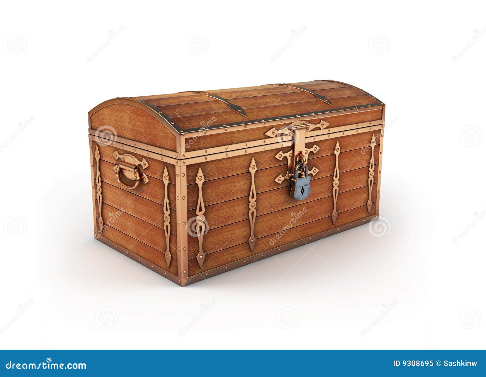 Vintage trunk stock illustration. Illustration of brown - 9308695
