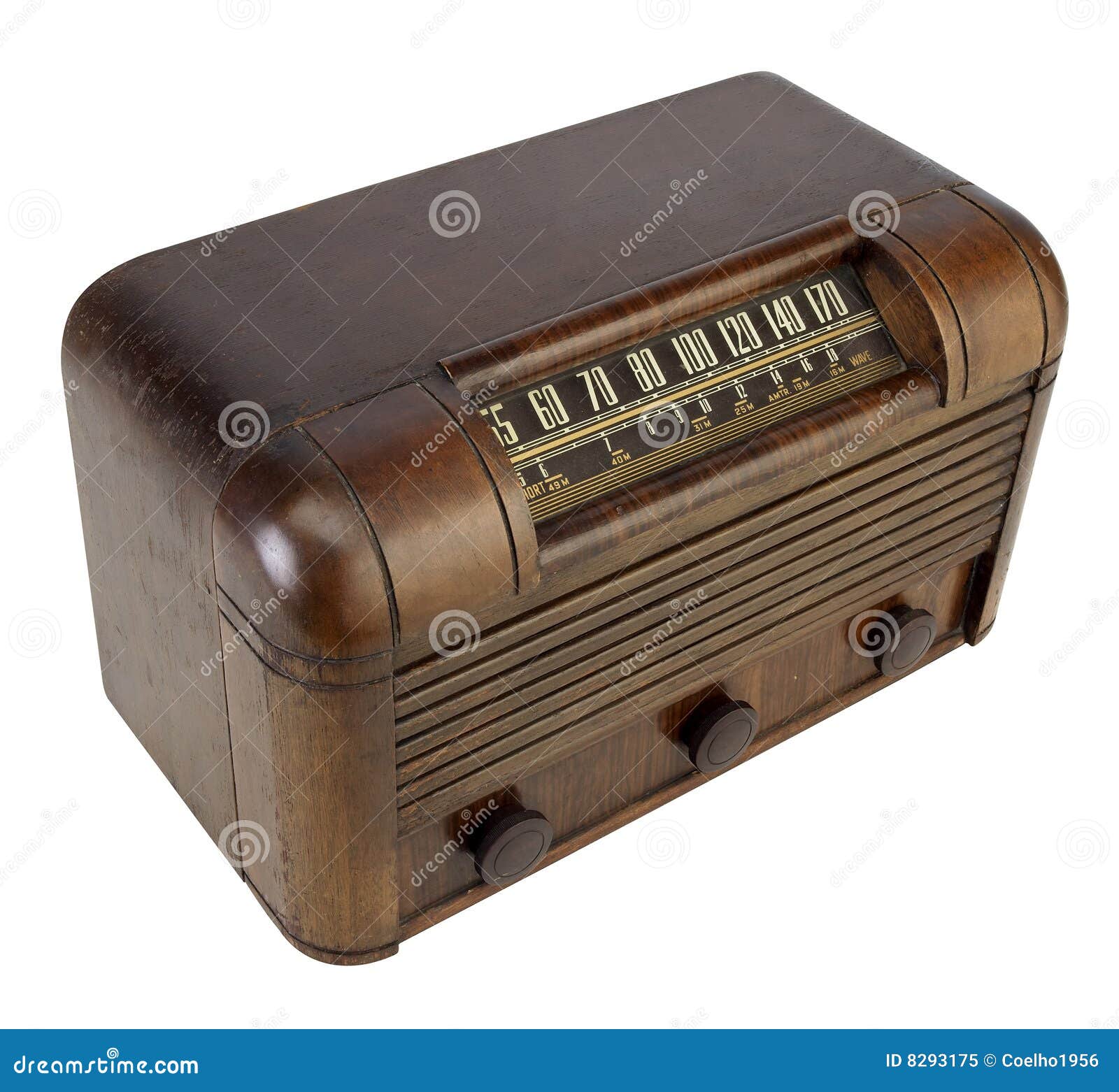 Vintage Tube Radio stock image. Image of music, audio - 8293175