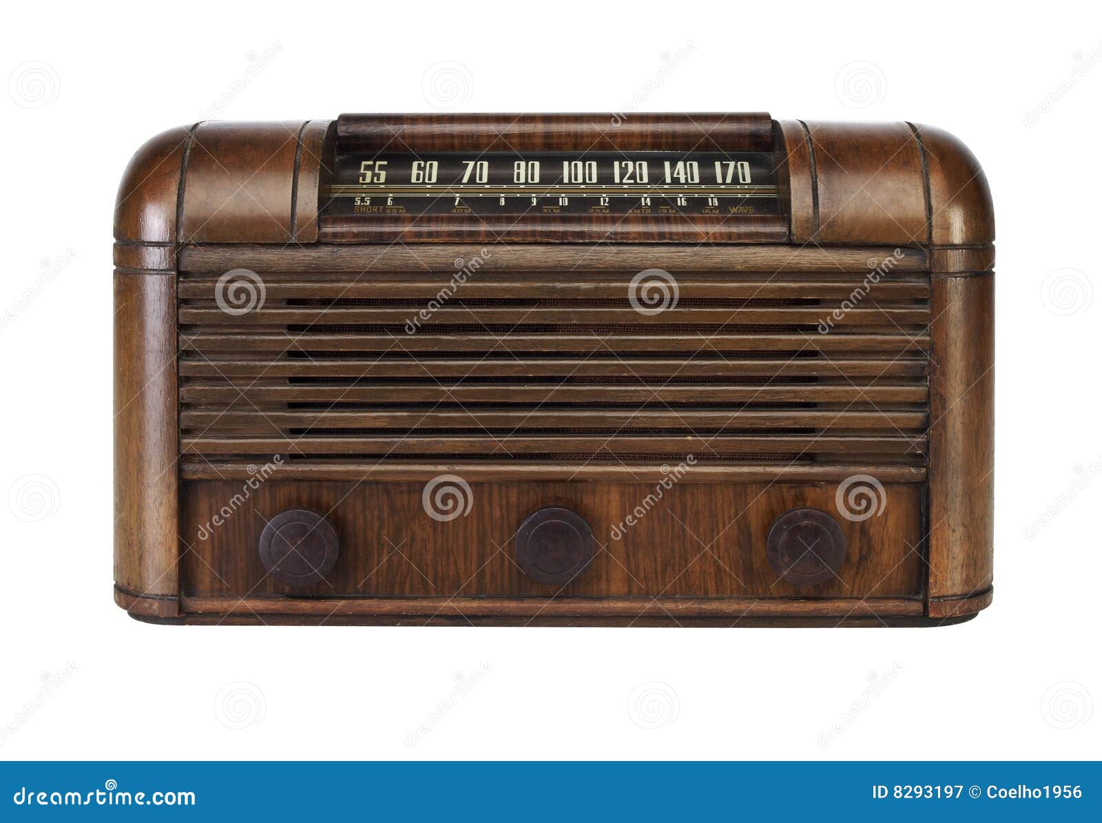 Vintage Tube Radio stock image. Image of broadcast, vintage - 8293197