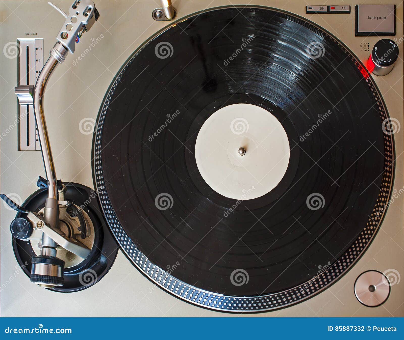 Vintage turn table stock photo. Image of groove, retro - 85887332